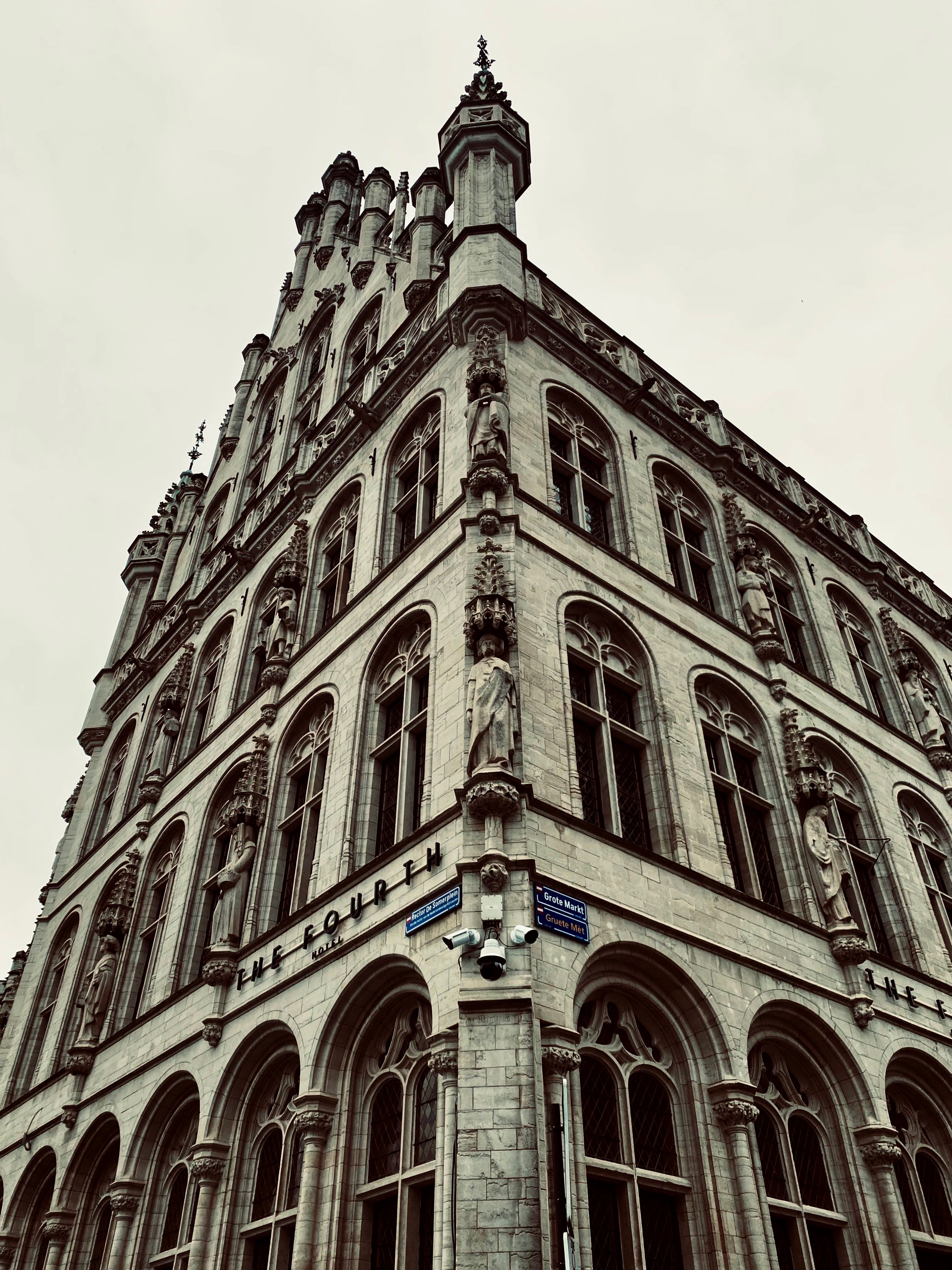 Gothic Architecture of Historic Building Corner · Free Stock Photo