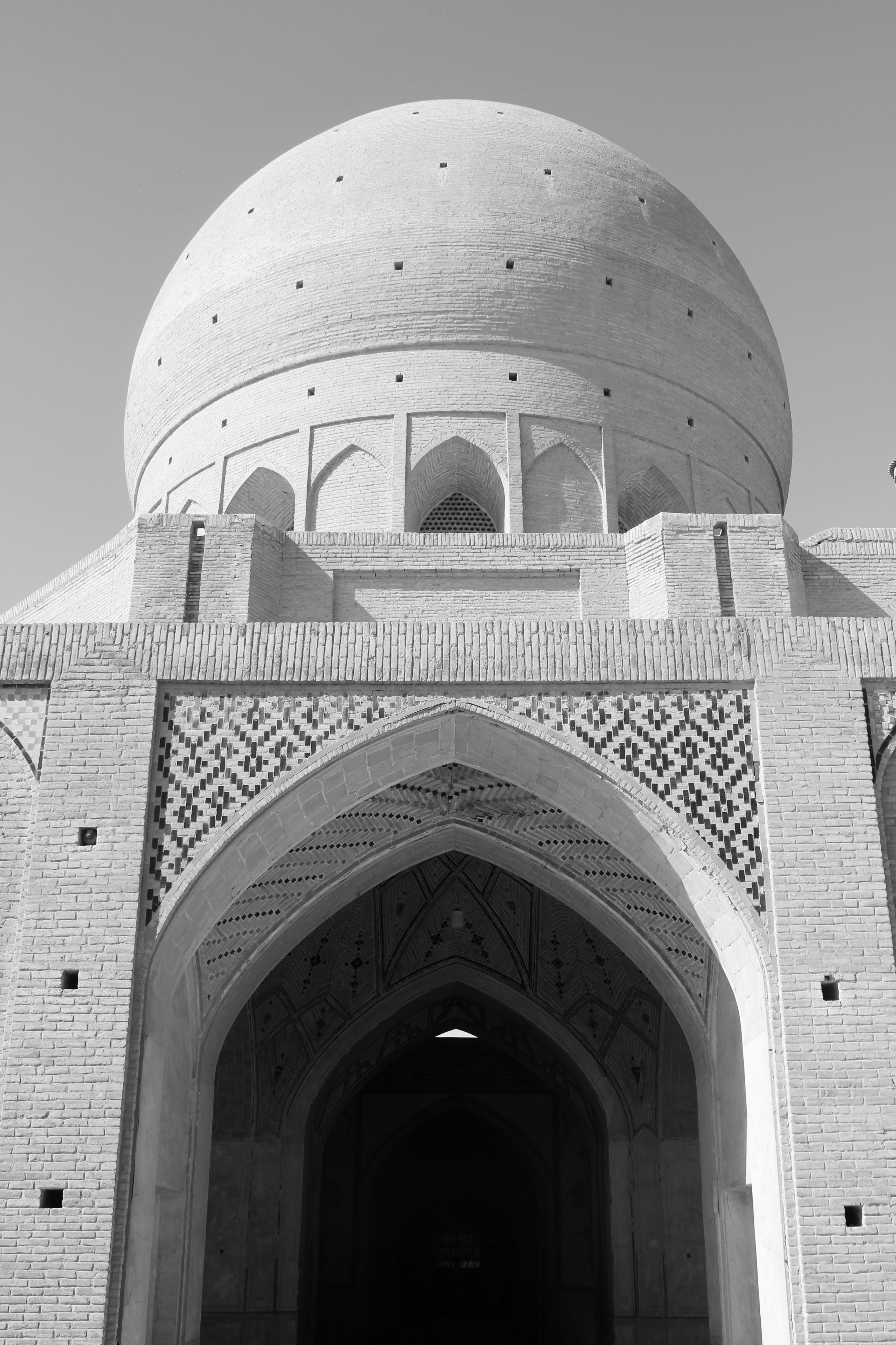 Black and White Mosque Architecture Photo · Free Stock Photo