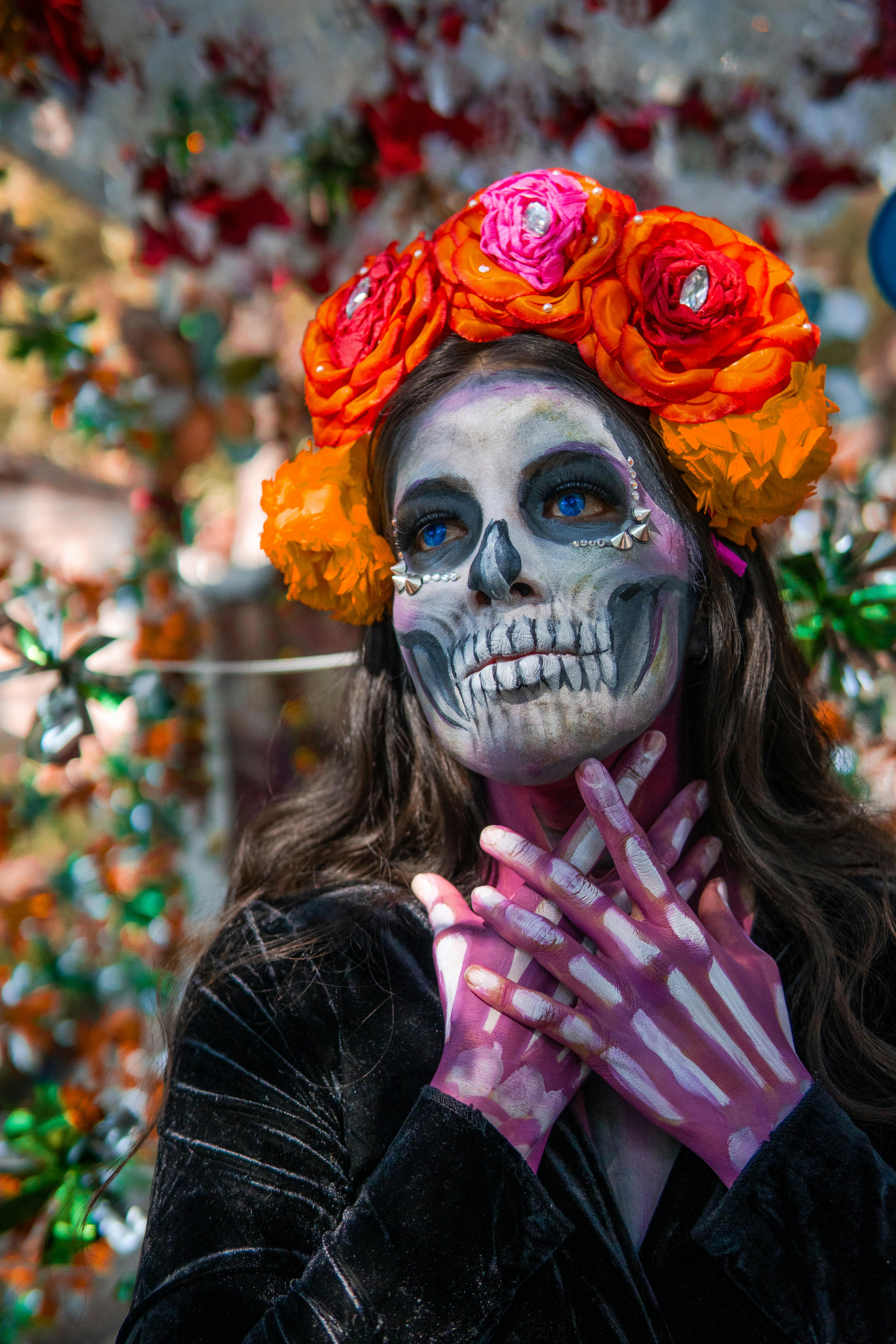 Colorful Catrina Celebrating Day of the Dead · Free Stock Photo