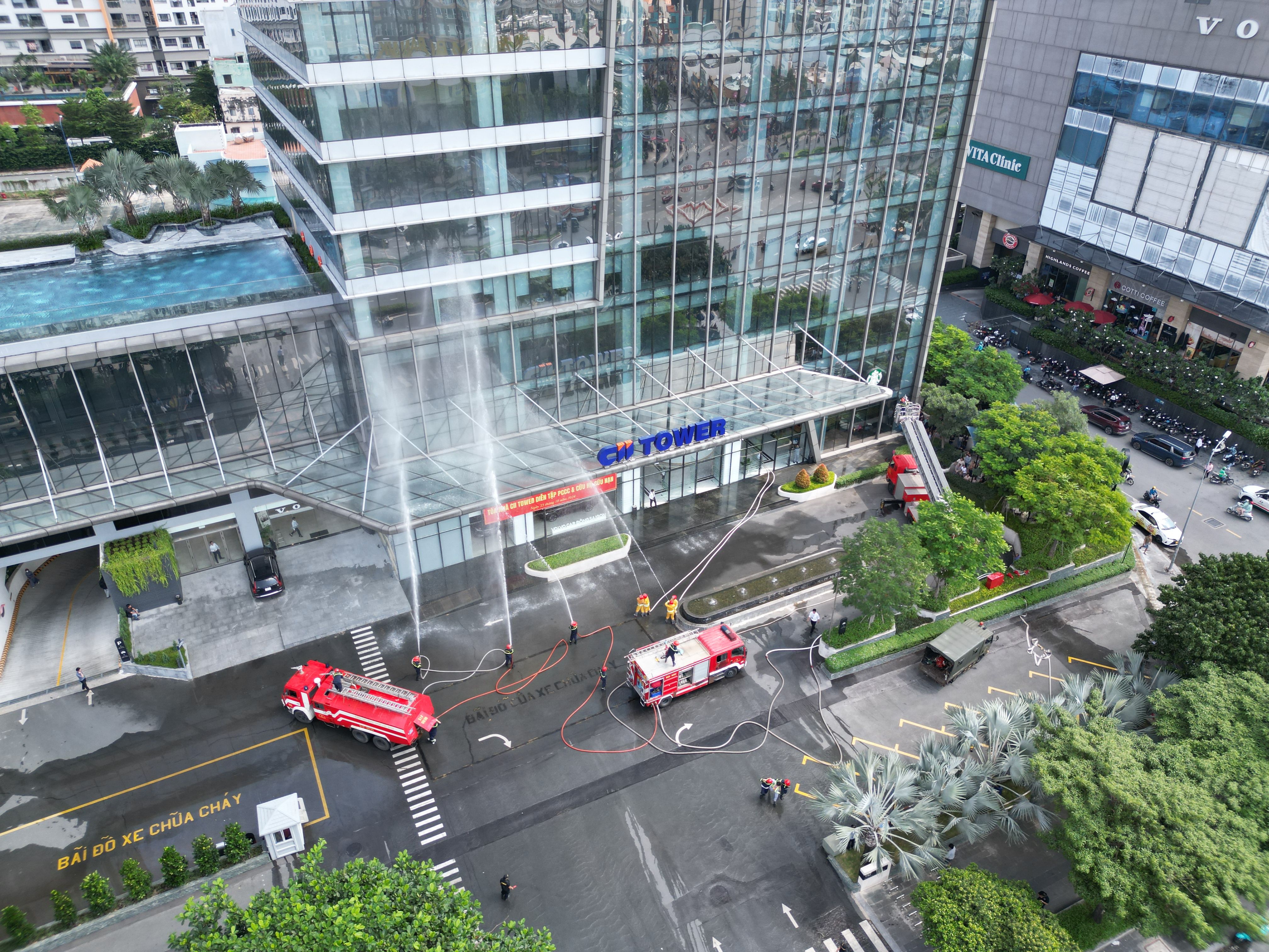 Fire Drill at CM Tower in Saigon, Vietnam · Free Stock Photo