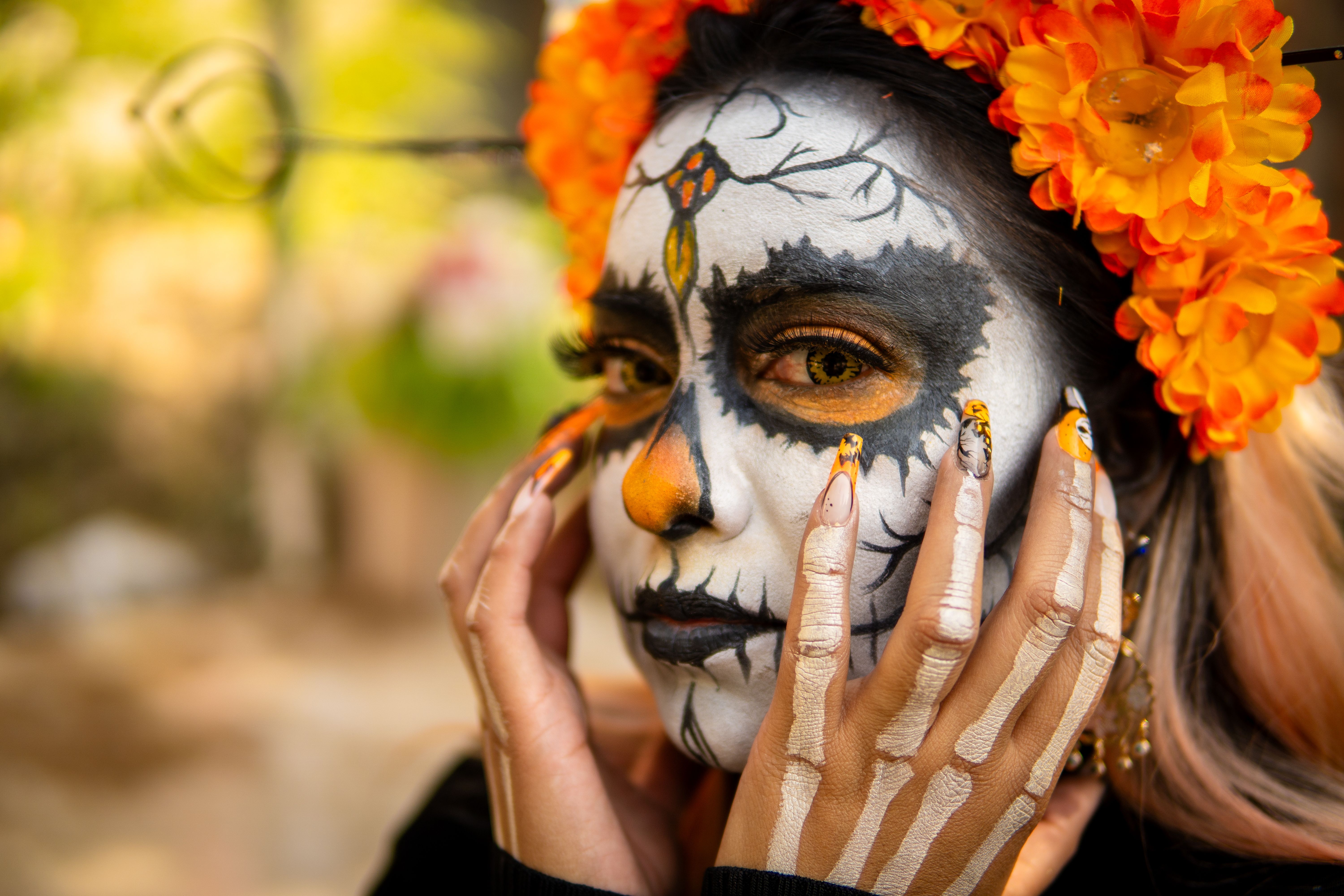 Artistic Catrina Makeup for Día de los Muertos · Free Stock Photo