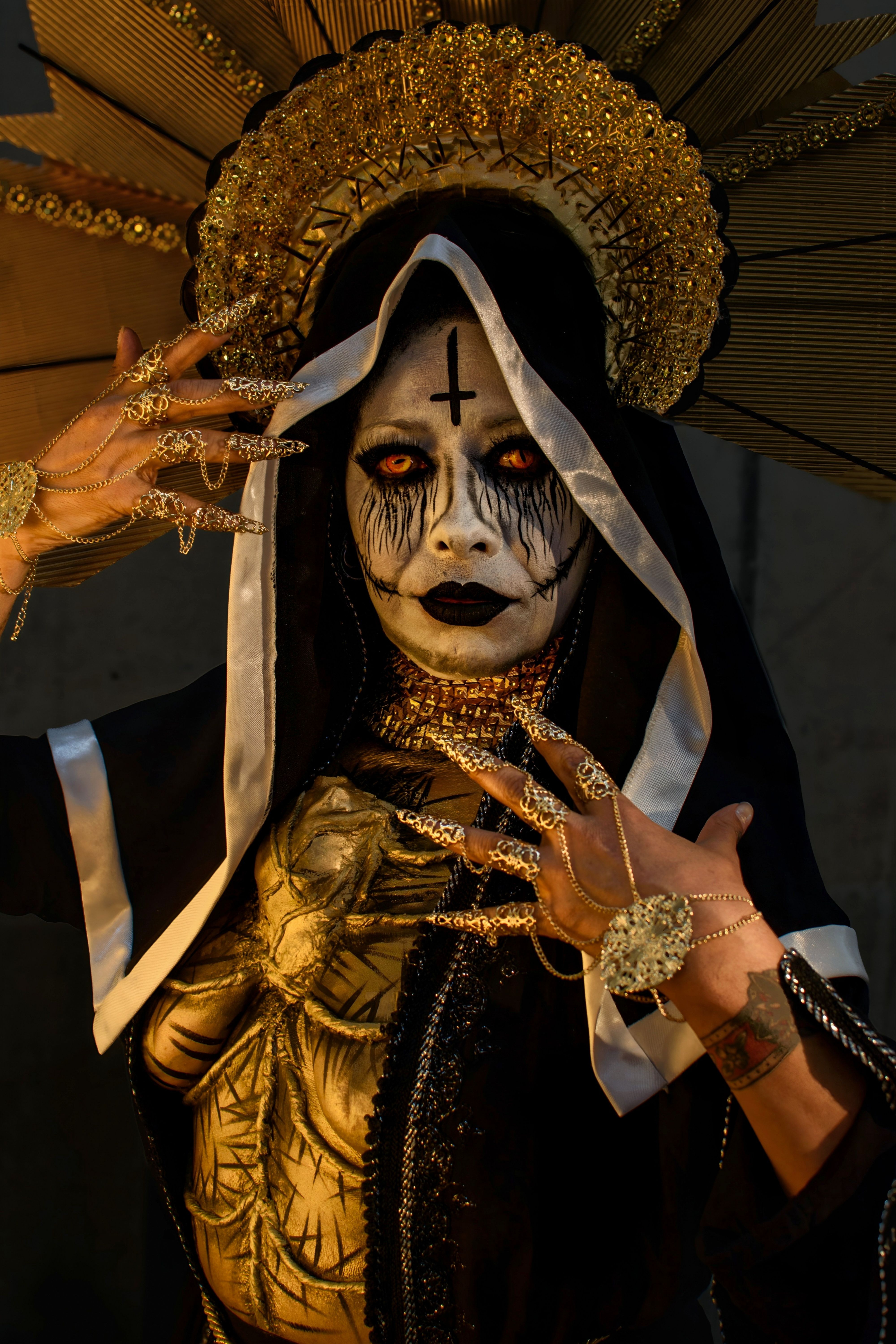 Portrait De Cosplay Dramatique Sur Le Thème Du Jour Des Morts · Photo ...