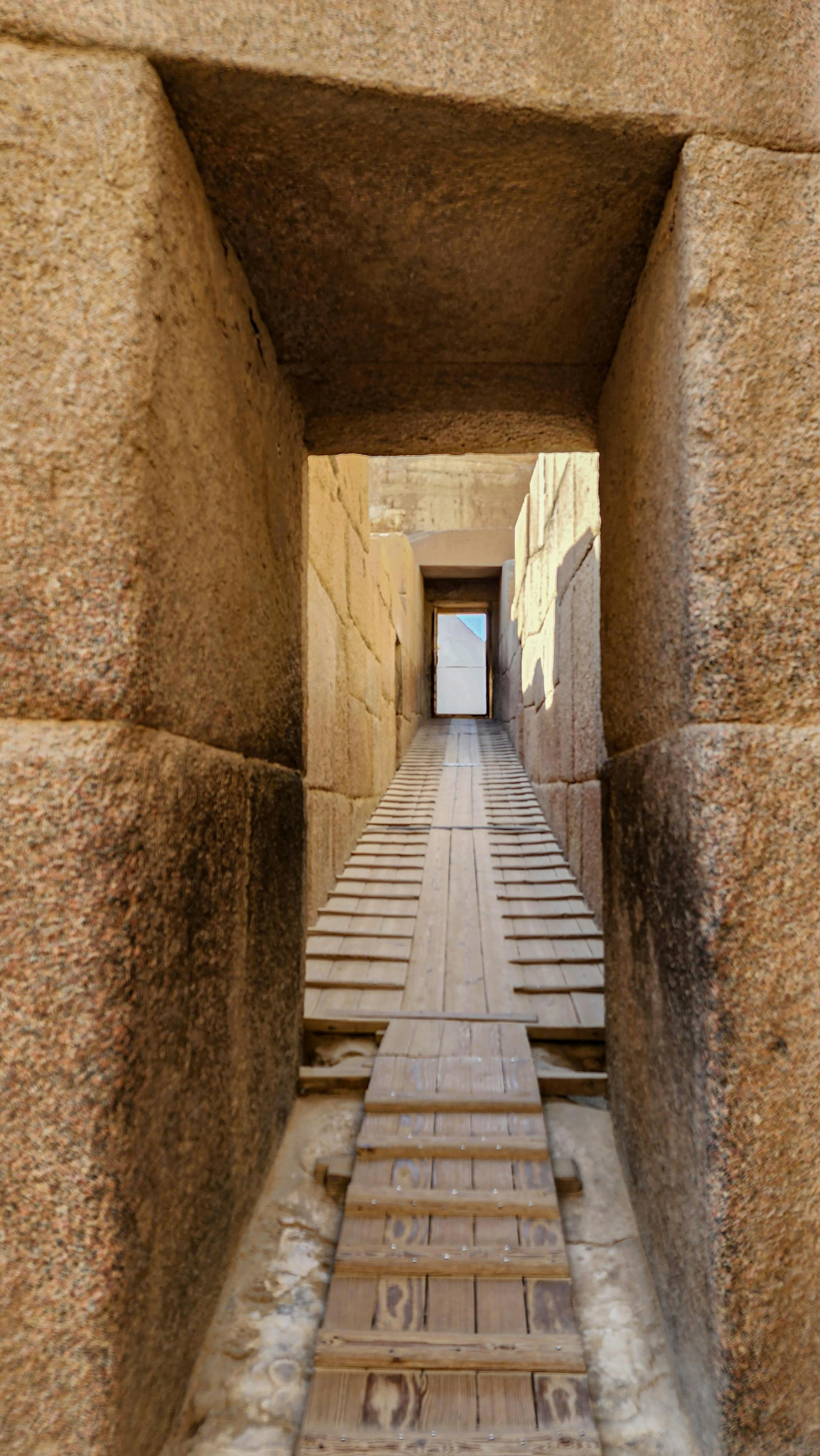 Inside View of Giza Pyramid Passageway · Free Stock Photo