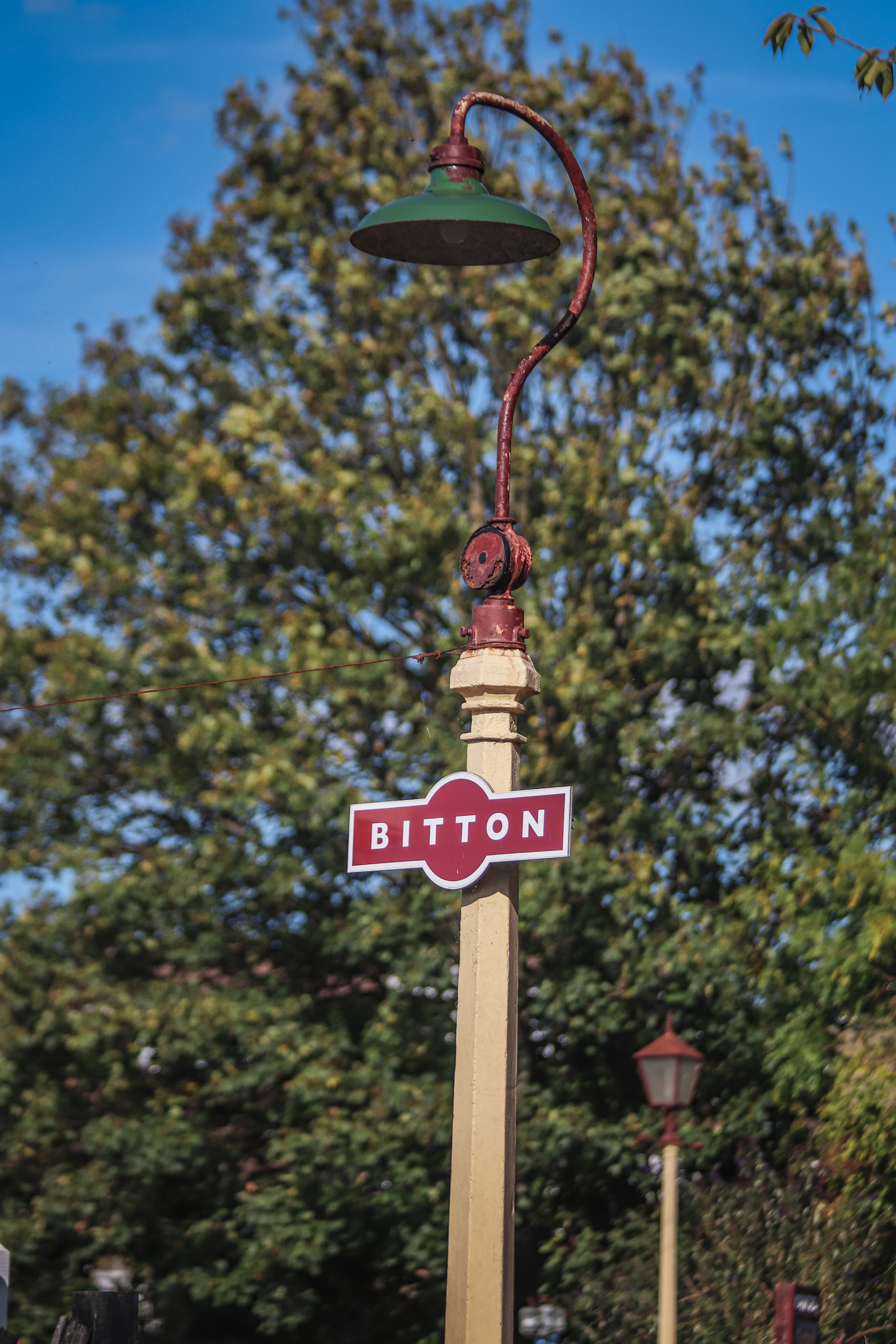 Vintage Lamppost with Bitton Sign in England · Free Stock Photo