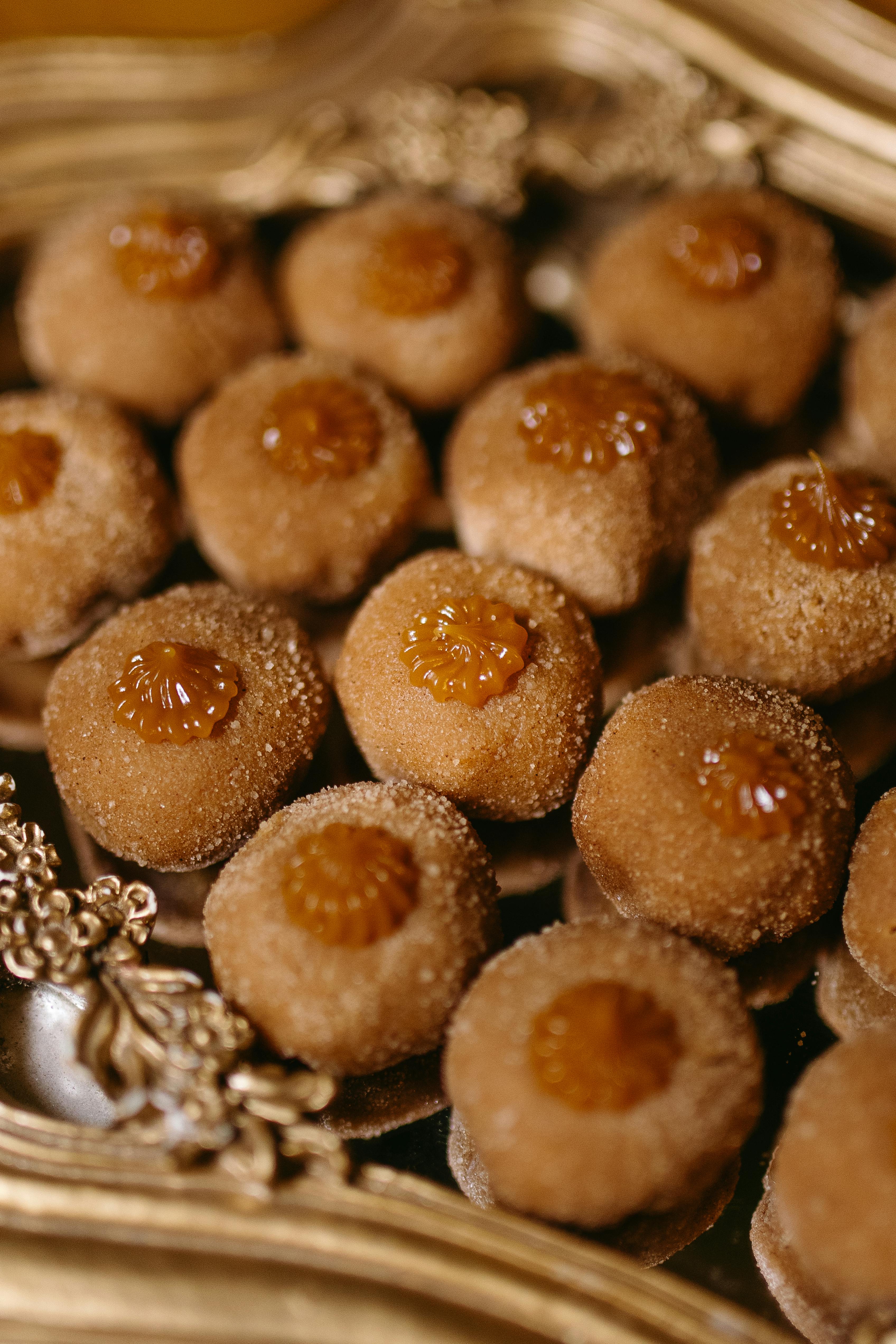 Delicious Traditional Brown Sugar Sweets Display · Free Stock Photo