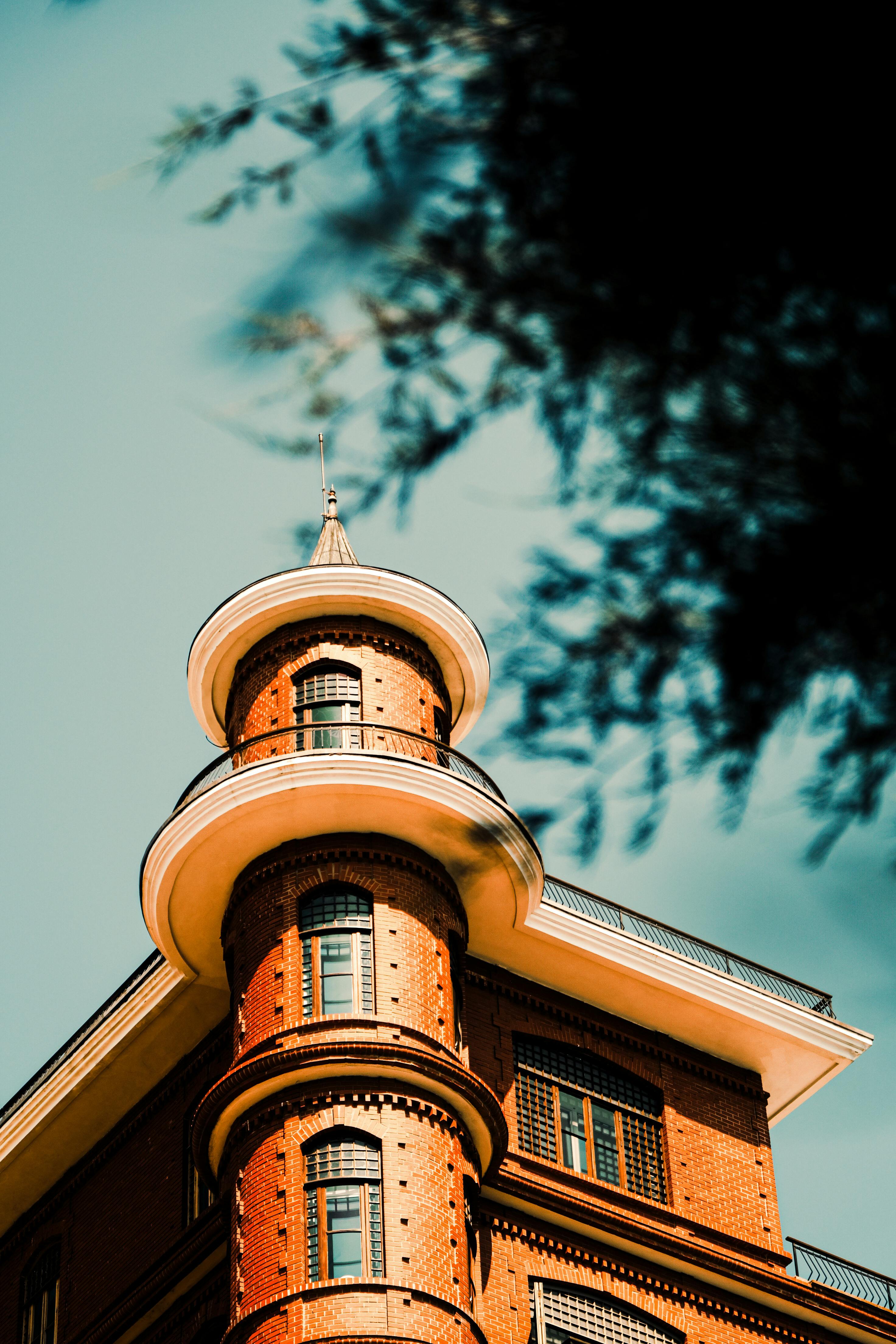 Historic Red Brick Tower in Istanbul's Urban Landscape · Free Stock Photo