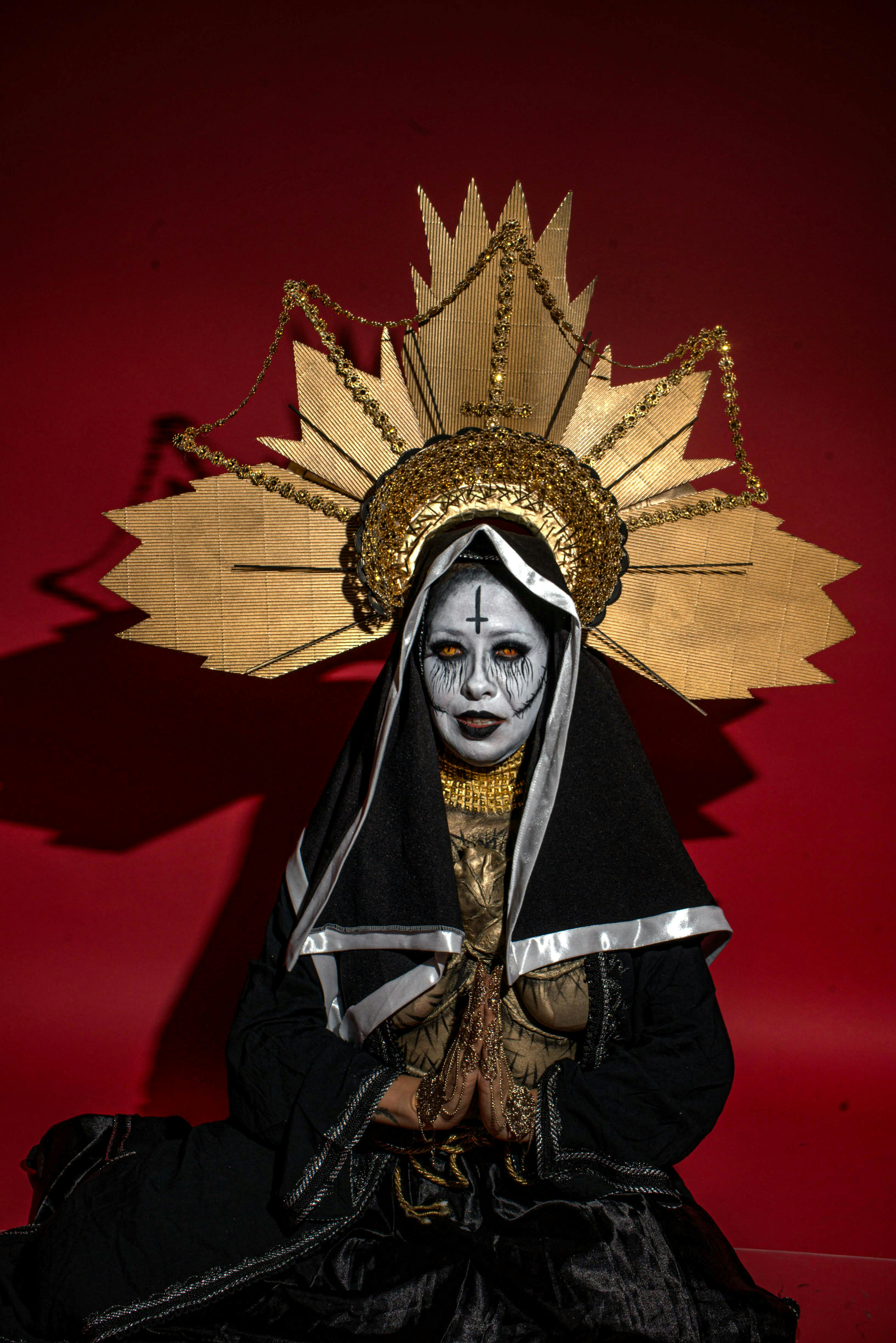 Dramatic Religious Costume with Intricate Headdress · Free Stock Photo