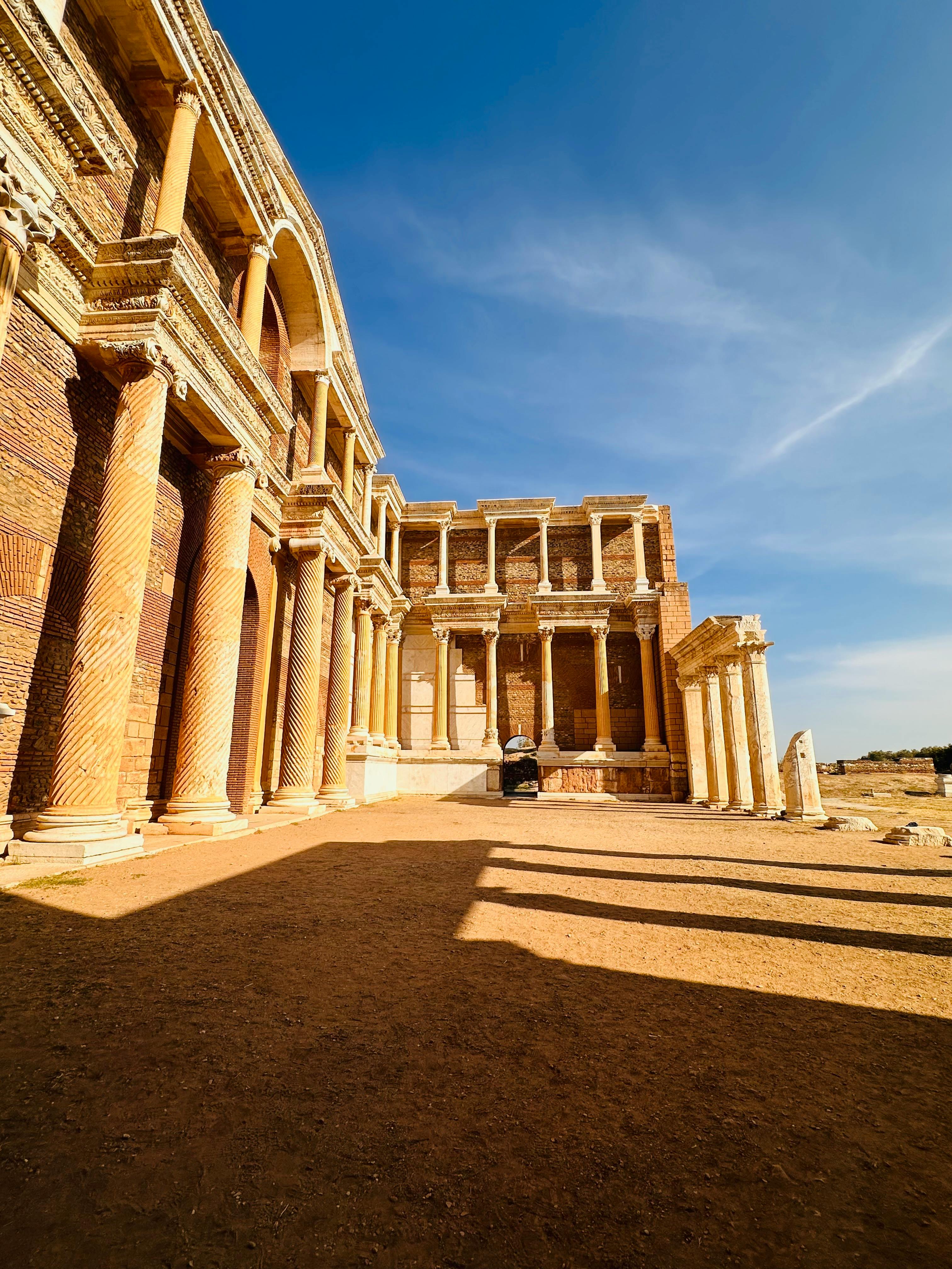 Ancient Roman Temple Ruins with Columns · Free Stock Photo