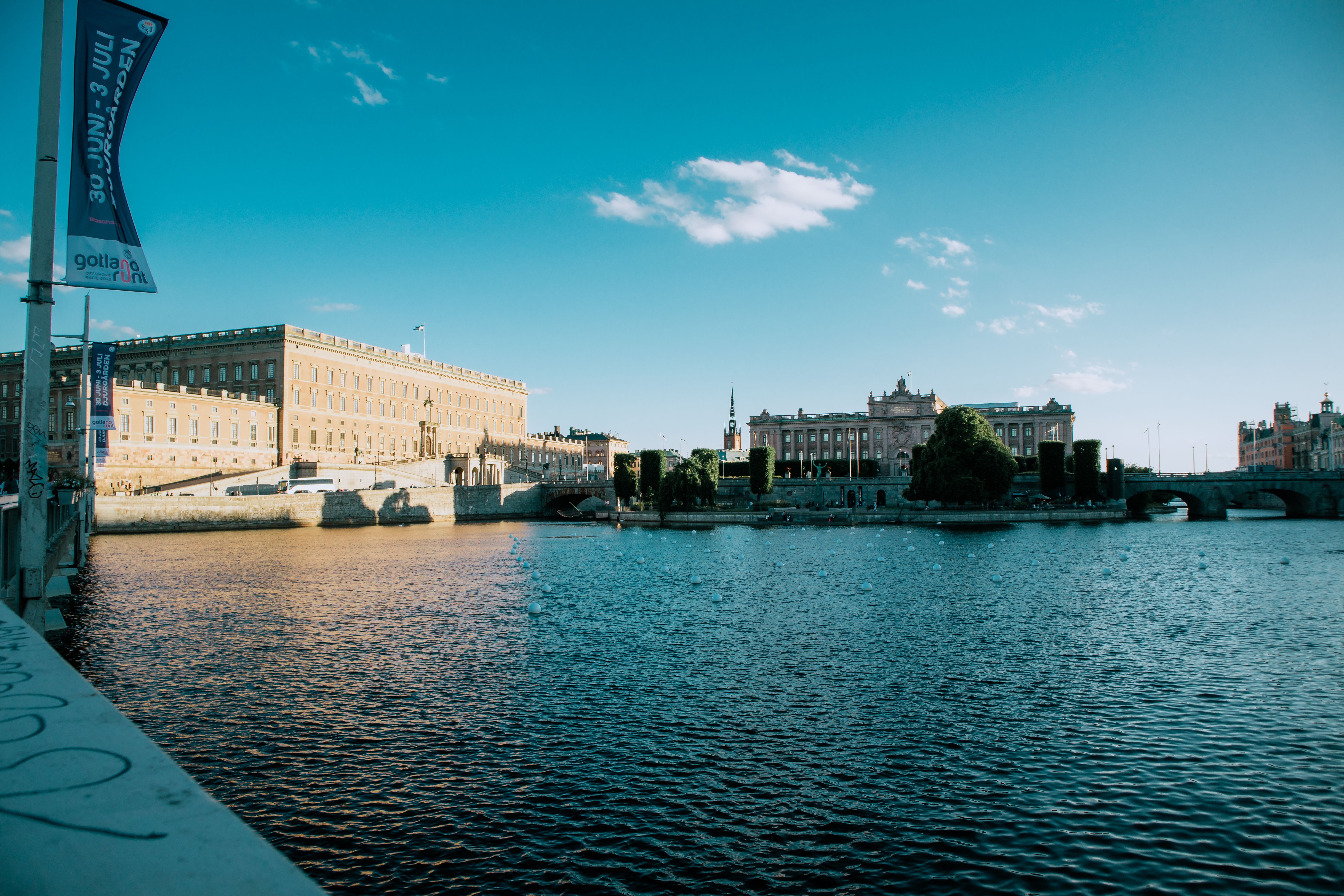 View of Stockholm Royal Palace by Waterfront · Free Stock Photo