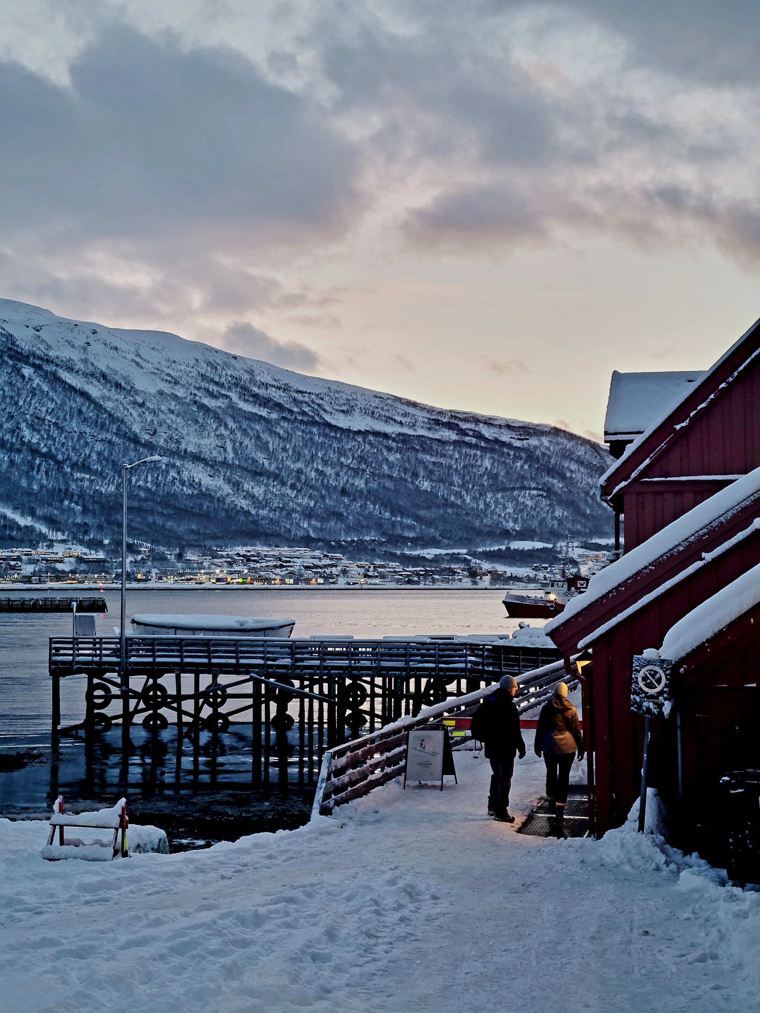 Scenic winter view in Tromsø Norway · Free Stock Photo