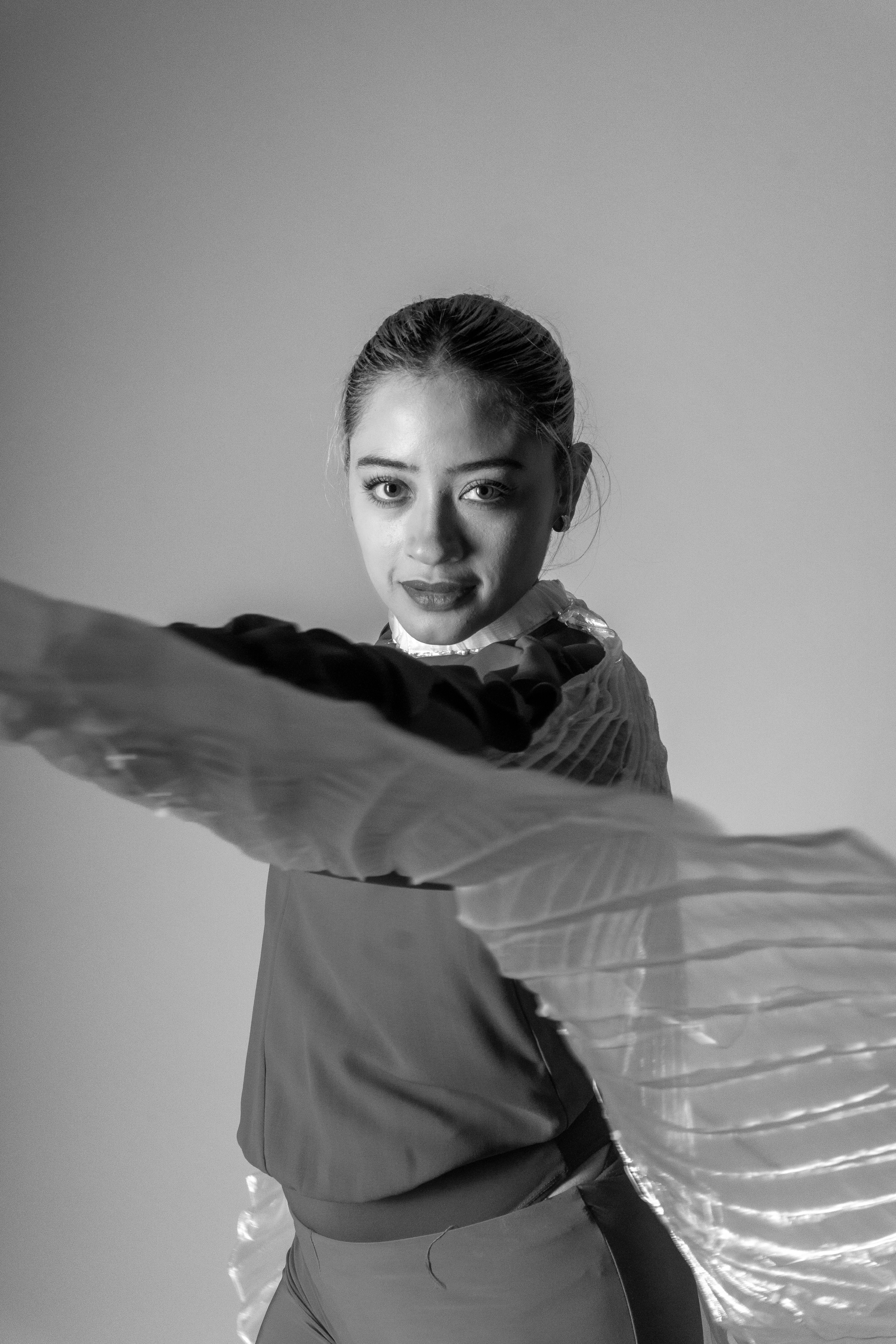 Dynamic Portrait of a Female Dancer in Motion · Free Stock Photo