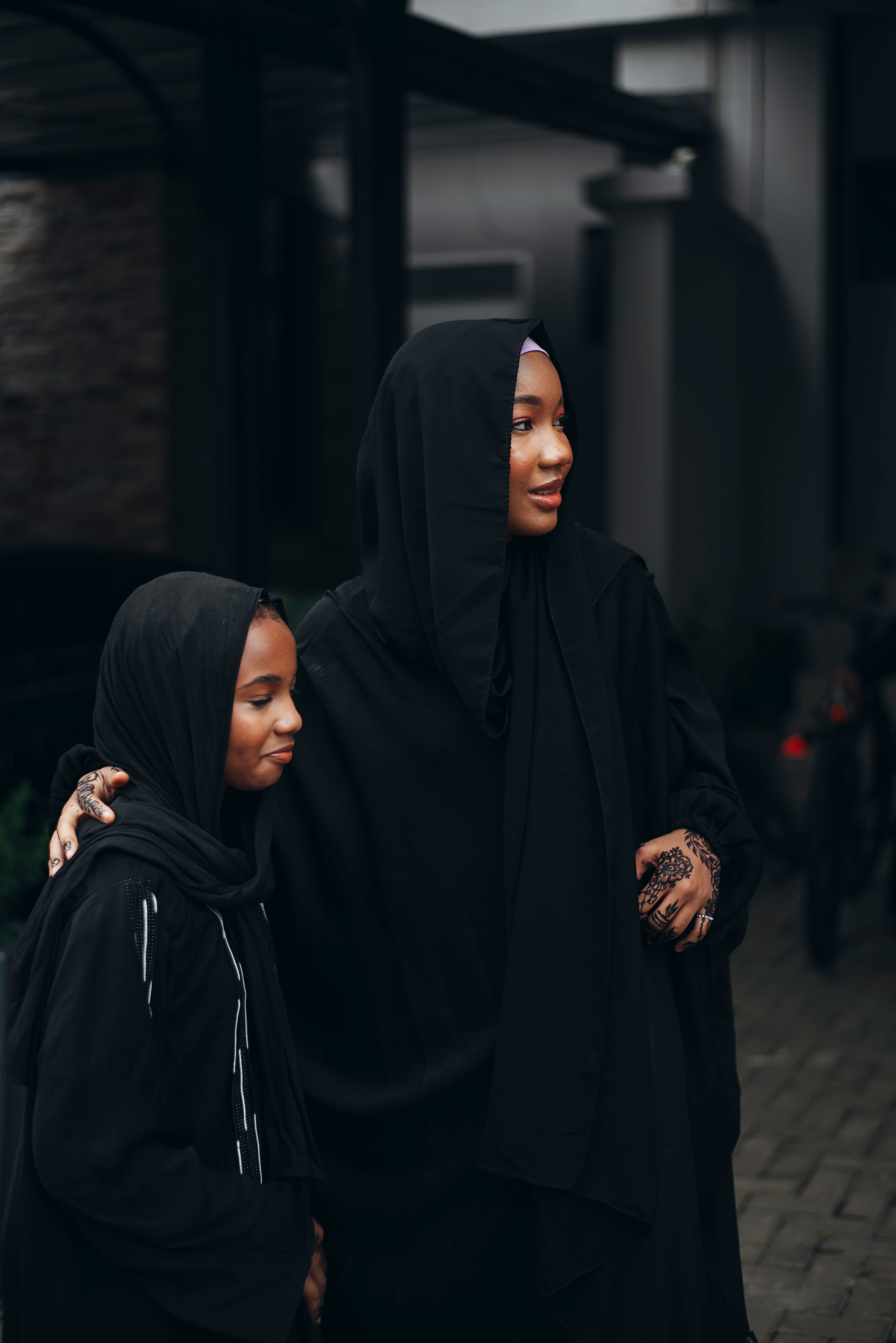 Elegant Portrait of Two Hijabi Women in Nigeria · Free Stock Photo