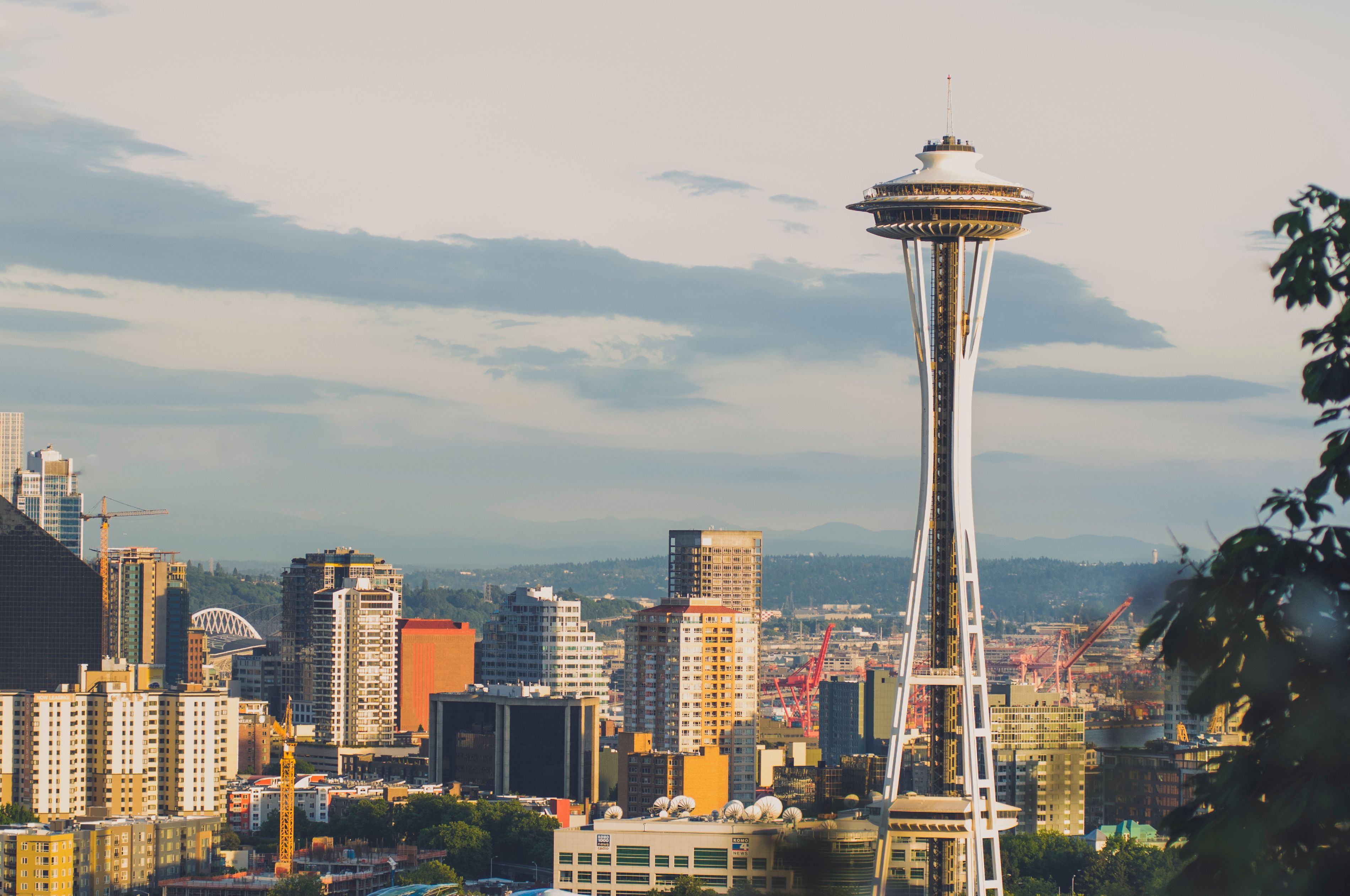 Seattle Skyline with Iconic Space Needle · Free Stock Photo