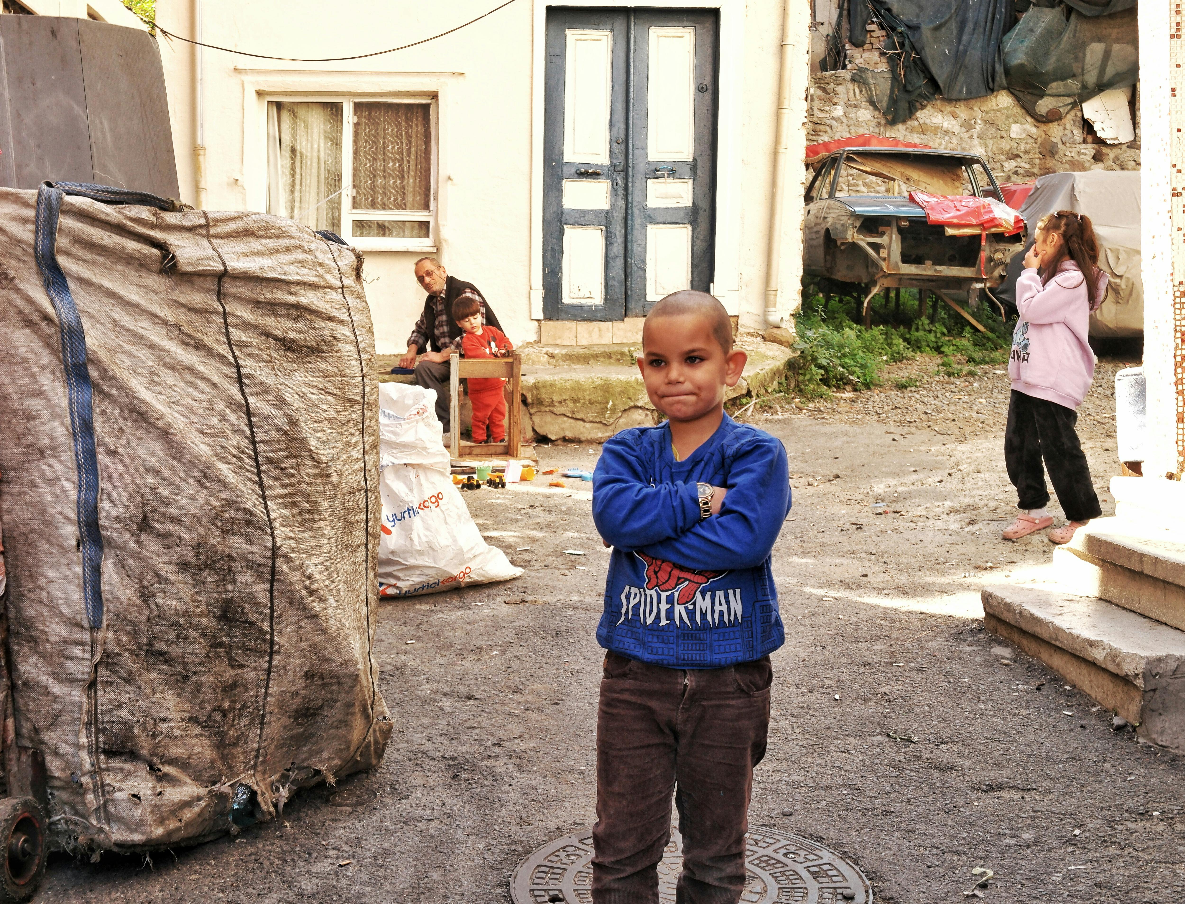 Children Playing in Balat Neighborhood, Istanbul · Free Stock Photo