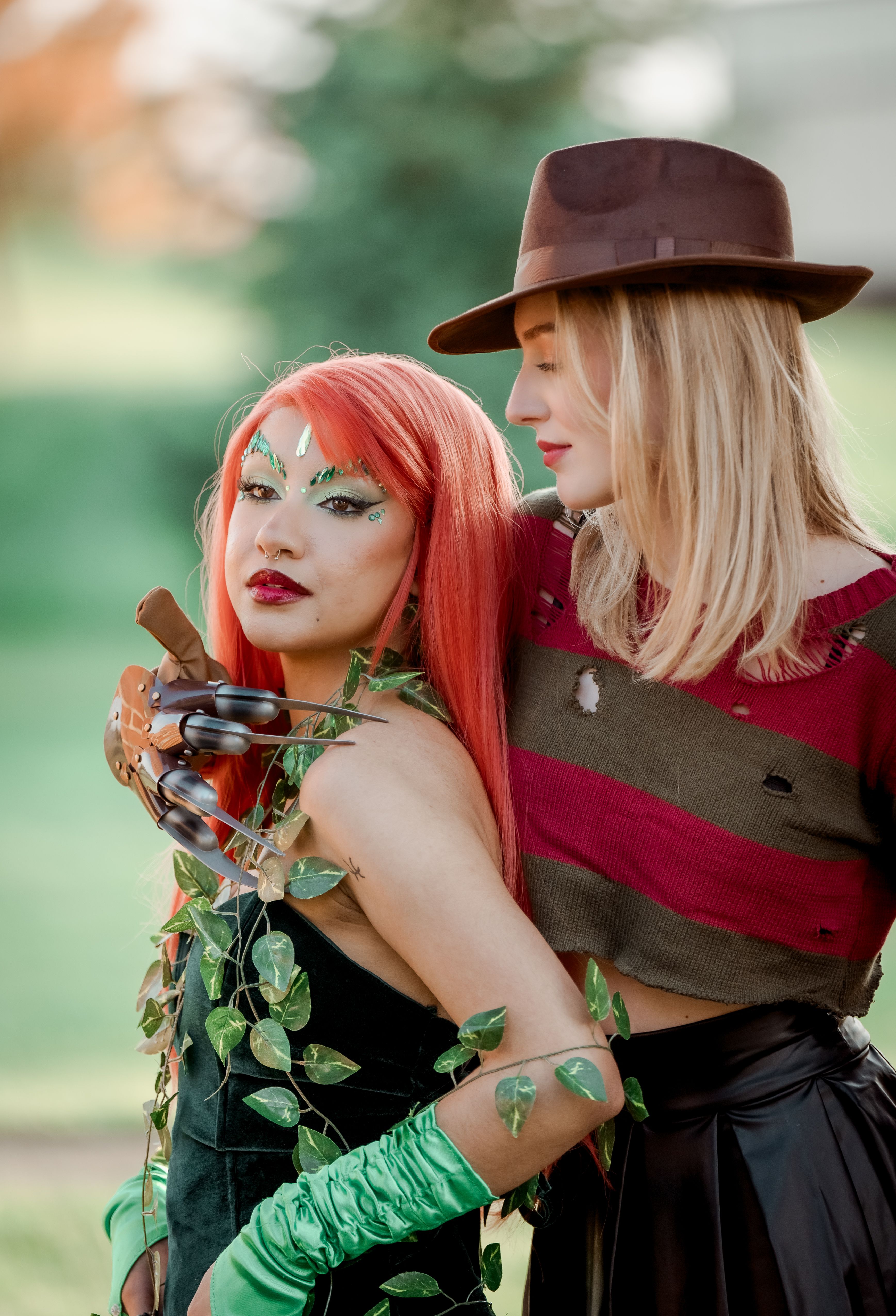 Creative Cosplay of Iconic Characters Outdoors · Free Stock Photo
