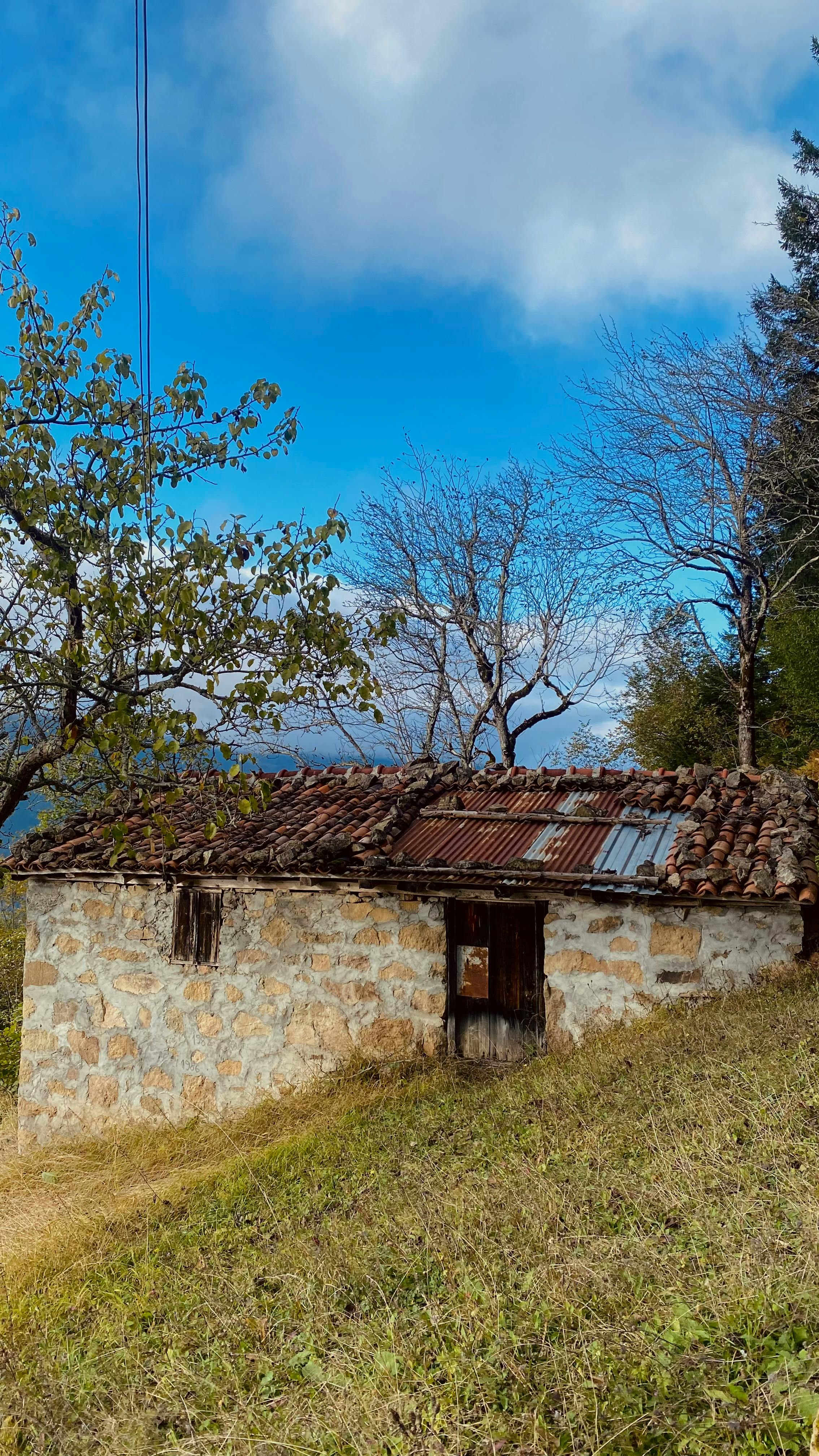 Rustic Stone House on Hillside in Autumn · Free Stock Photo