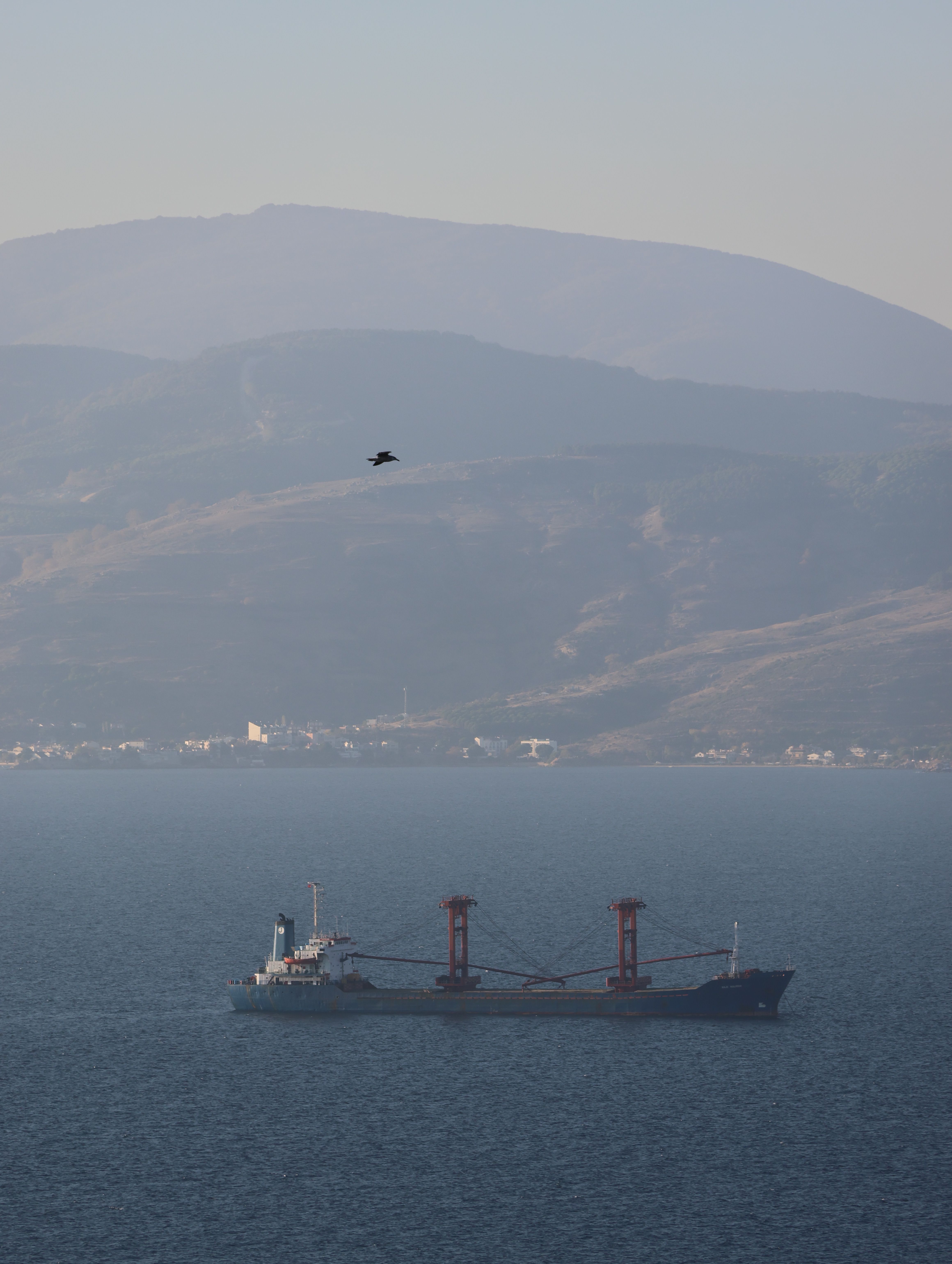 Cargo Ship in the Sea near Turkish Coast · Free Stock Photo