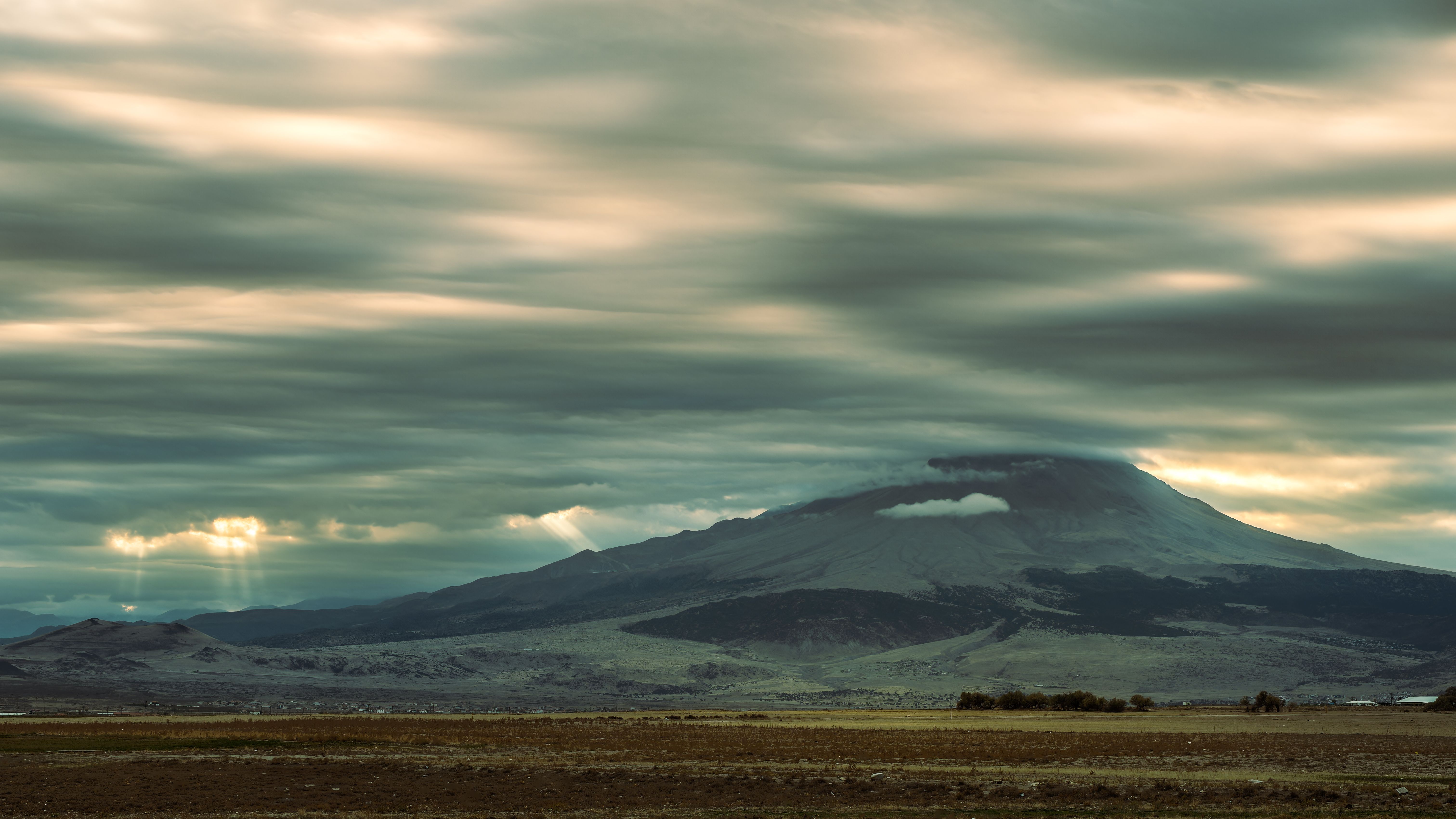 Dramatic Sky Over Mount Hasan in Aksaray · Free Stock Photo