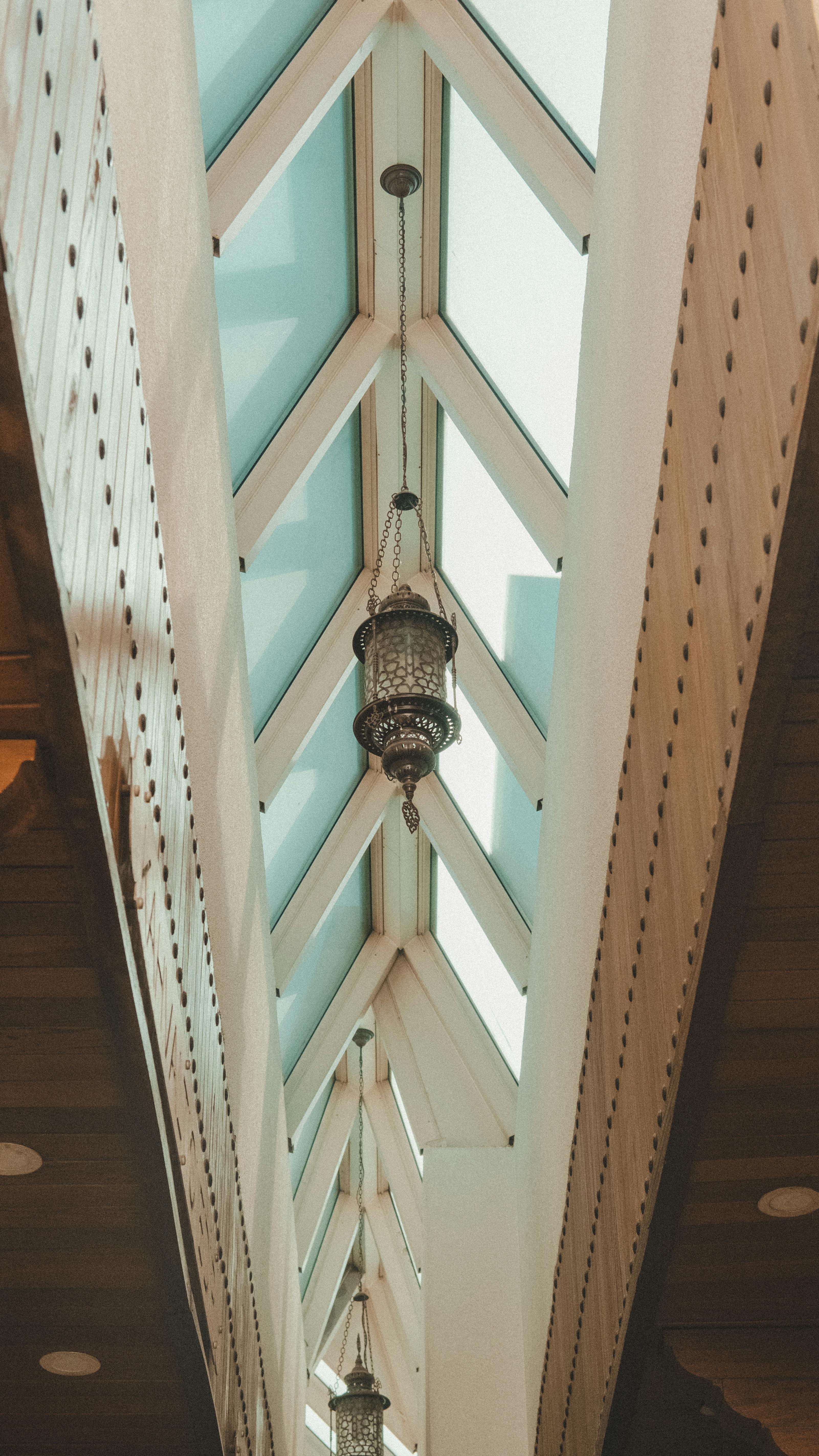 Artistic Angular Roof with Hanging Lanterns in Diyarbakır · Free Stock ...