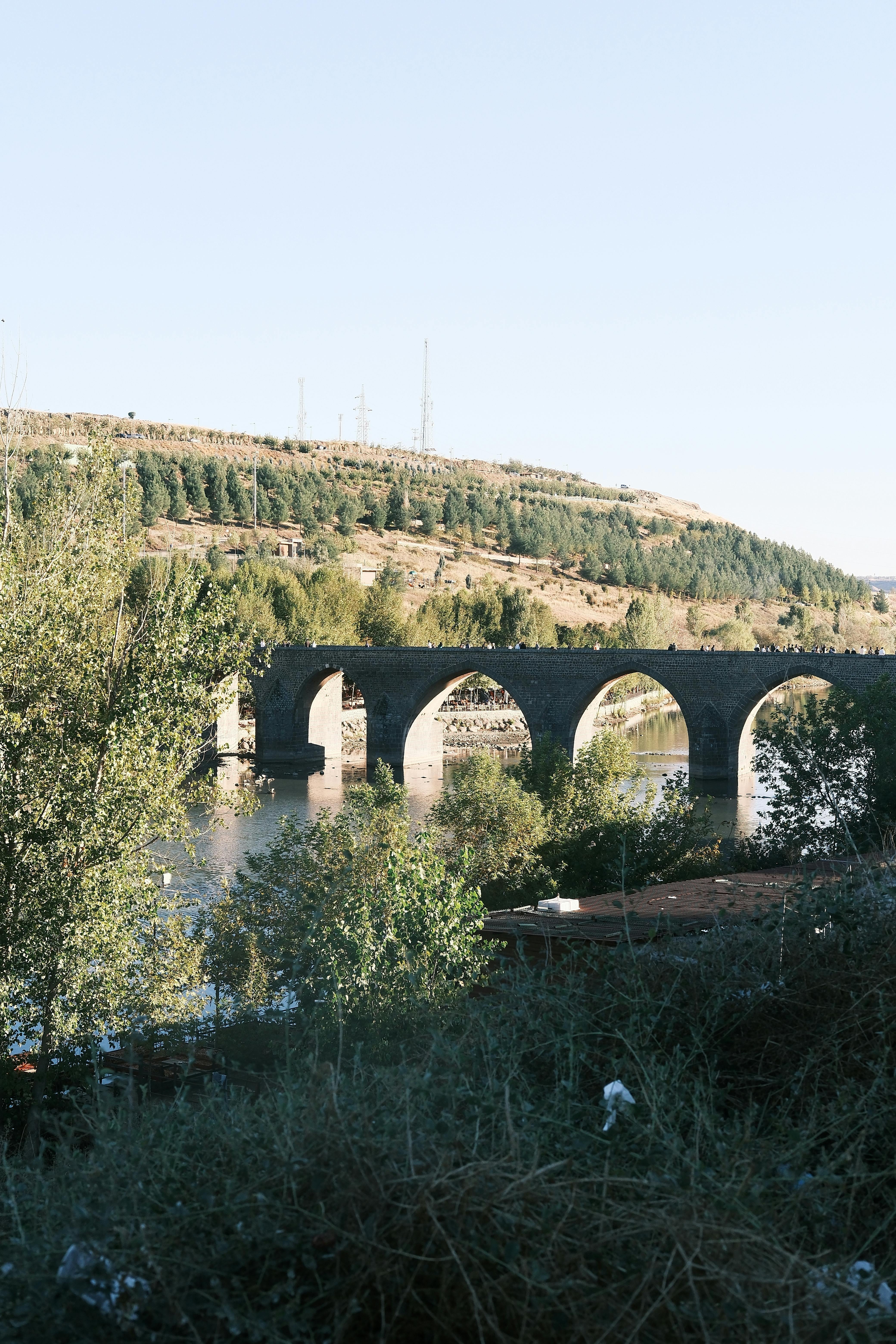 Historic Stone Bridge Over Tigris River in Diyarbakır · Free Stock Photo