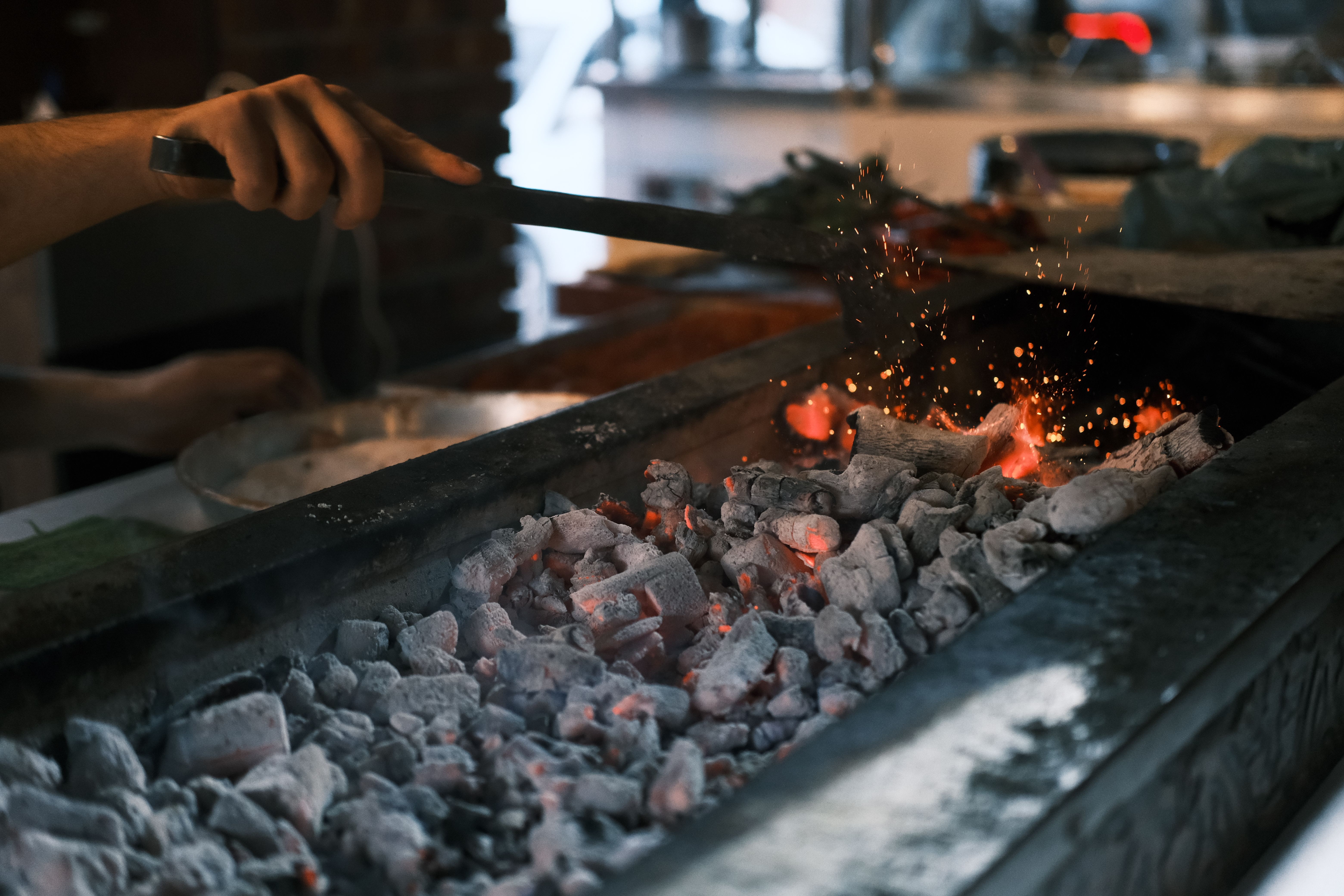 Grilling Over Glowing Coals in Diyarbakır · Free Stock Photo