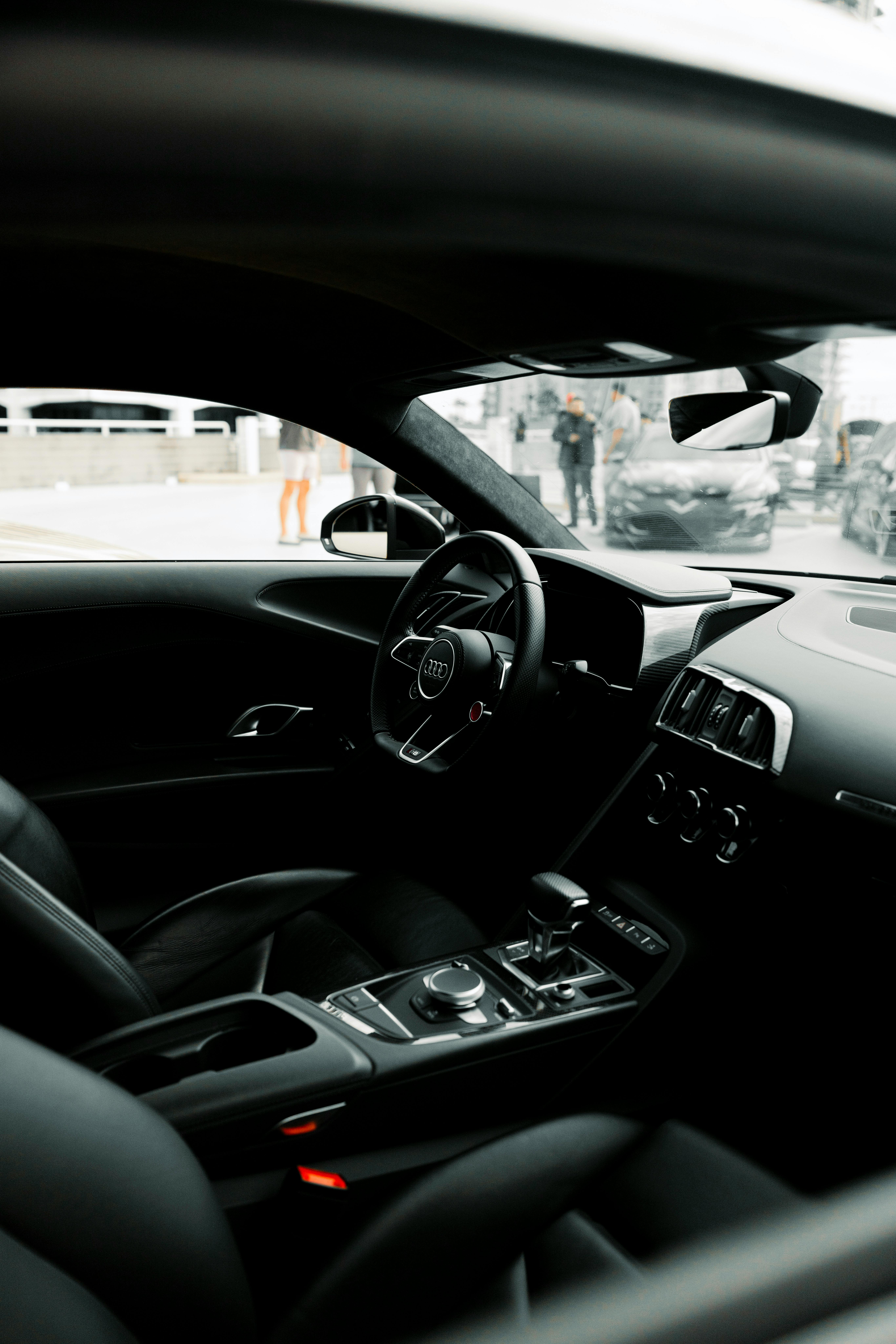 Luxury Sport Car Interior in Urban Setting · Free Stock Photo