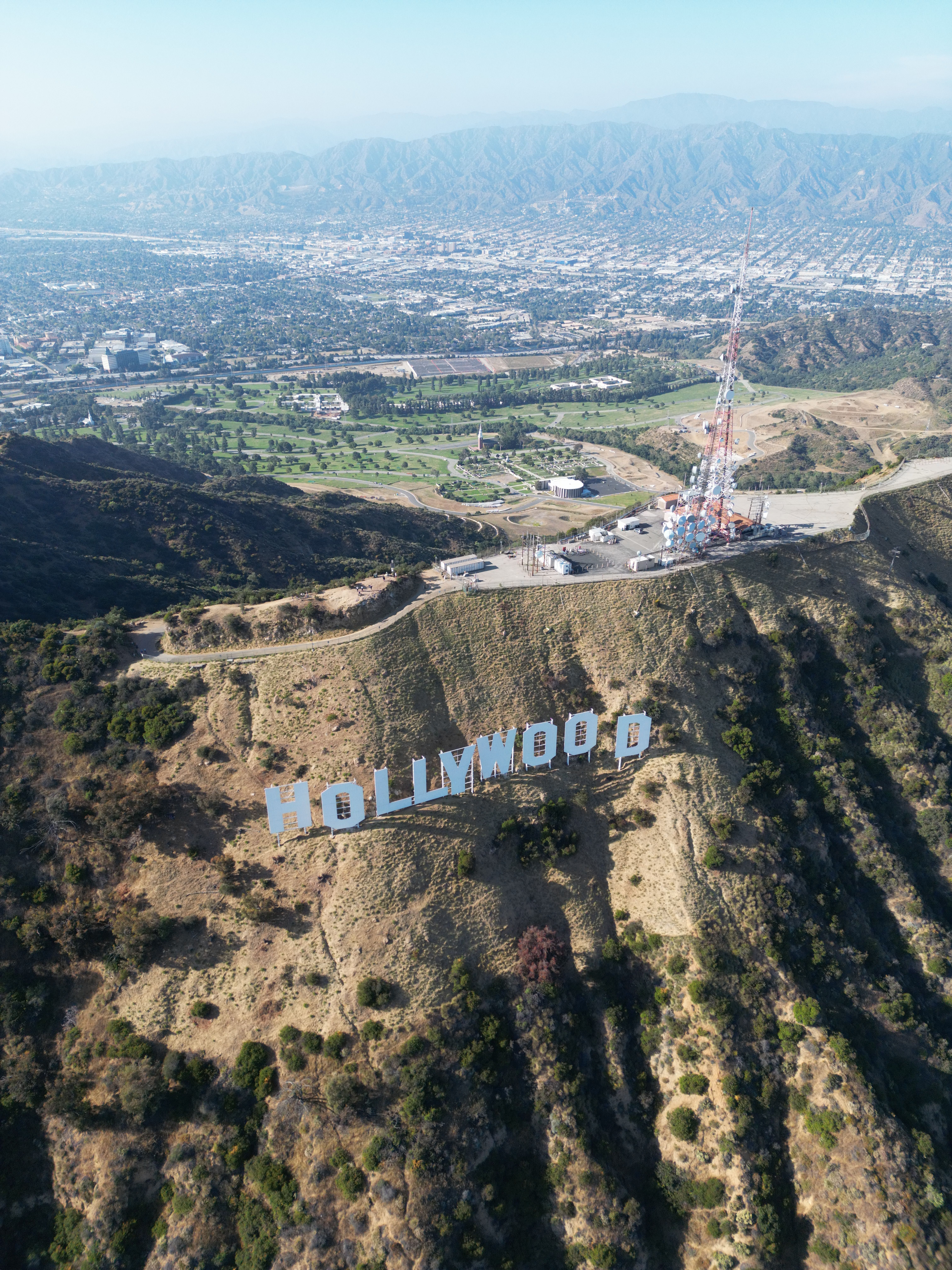 Aerial View of Iconic Hollywood Sign · Free Stock Photo