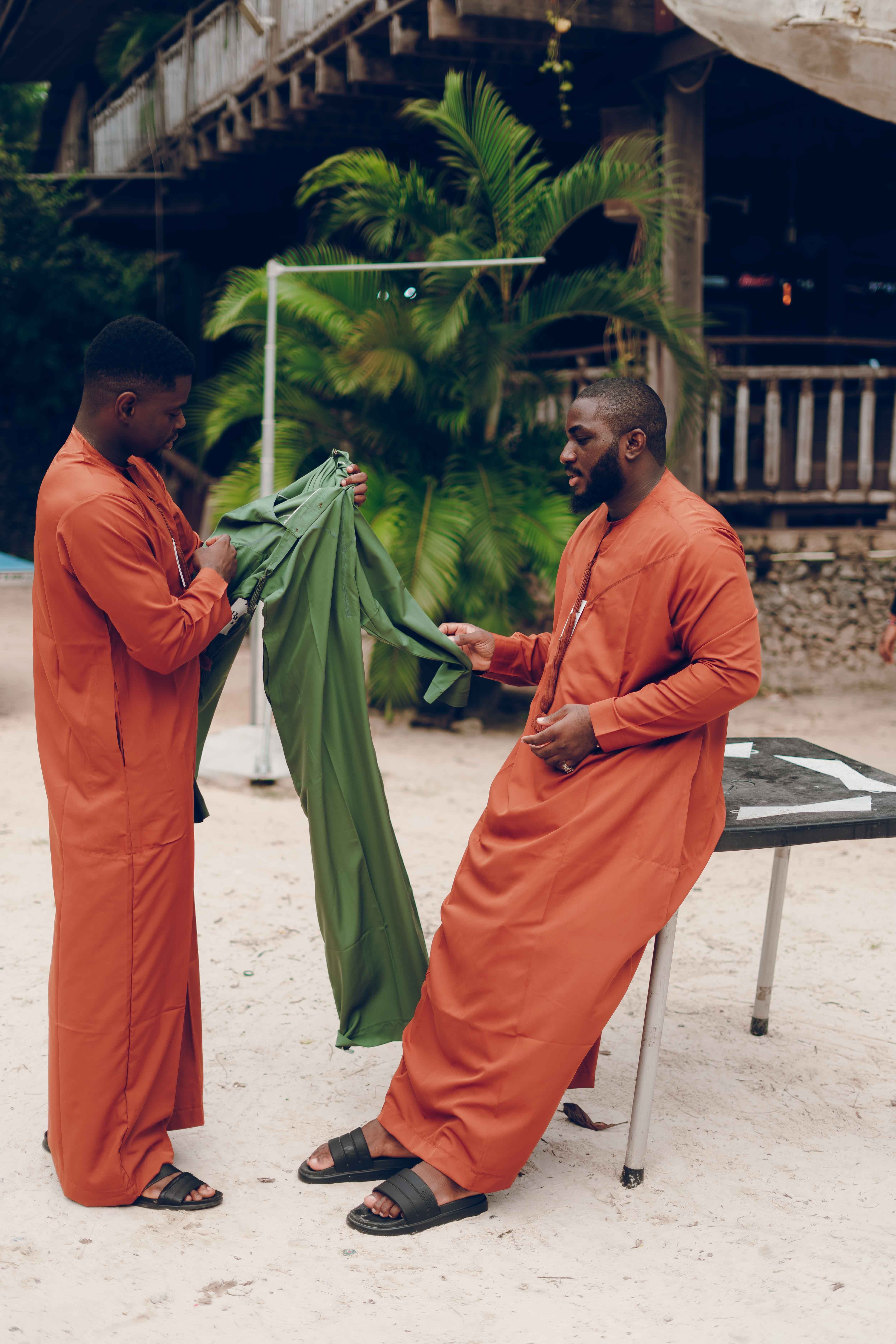 Nigerian Men in Traditional Outfit Outdoors · Free Stock Photo
