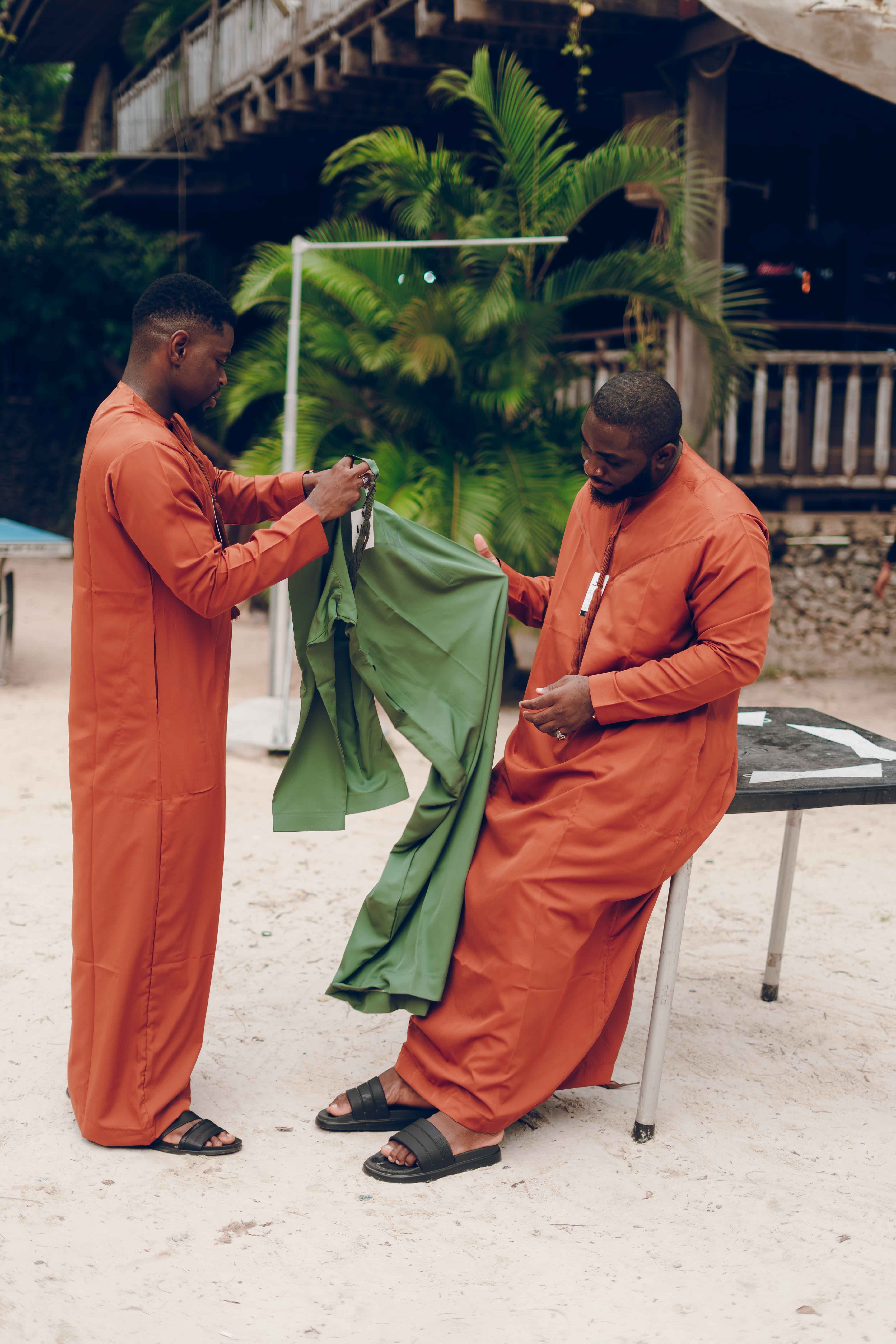 Men in Traditional Nigerian Attire Outdoors · Free Stock Photo