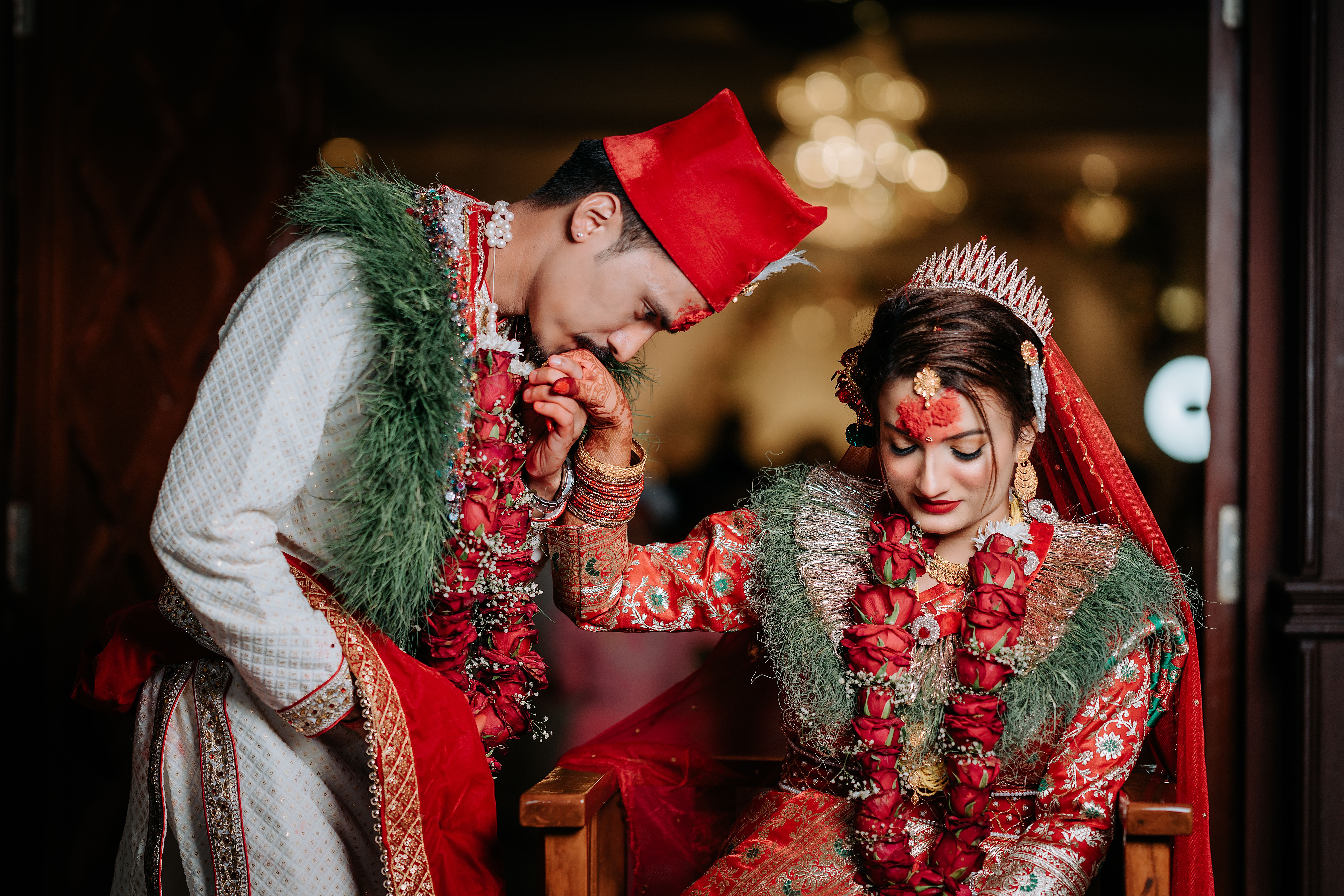 Traditional South Asian Wedding Ceremony Portrait · Free Stock Photo