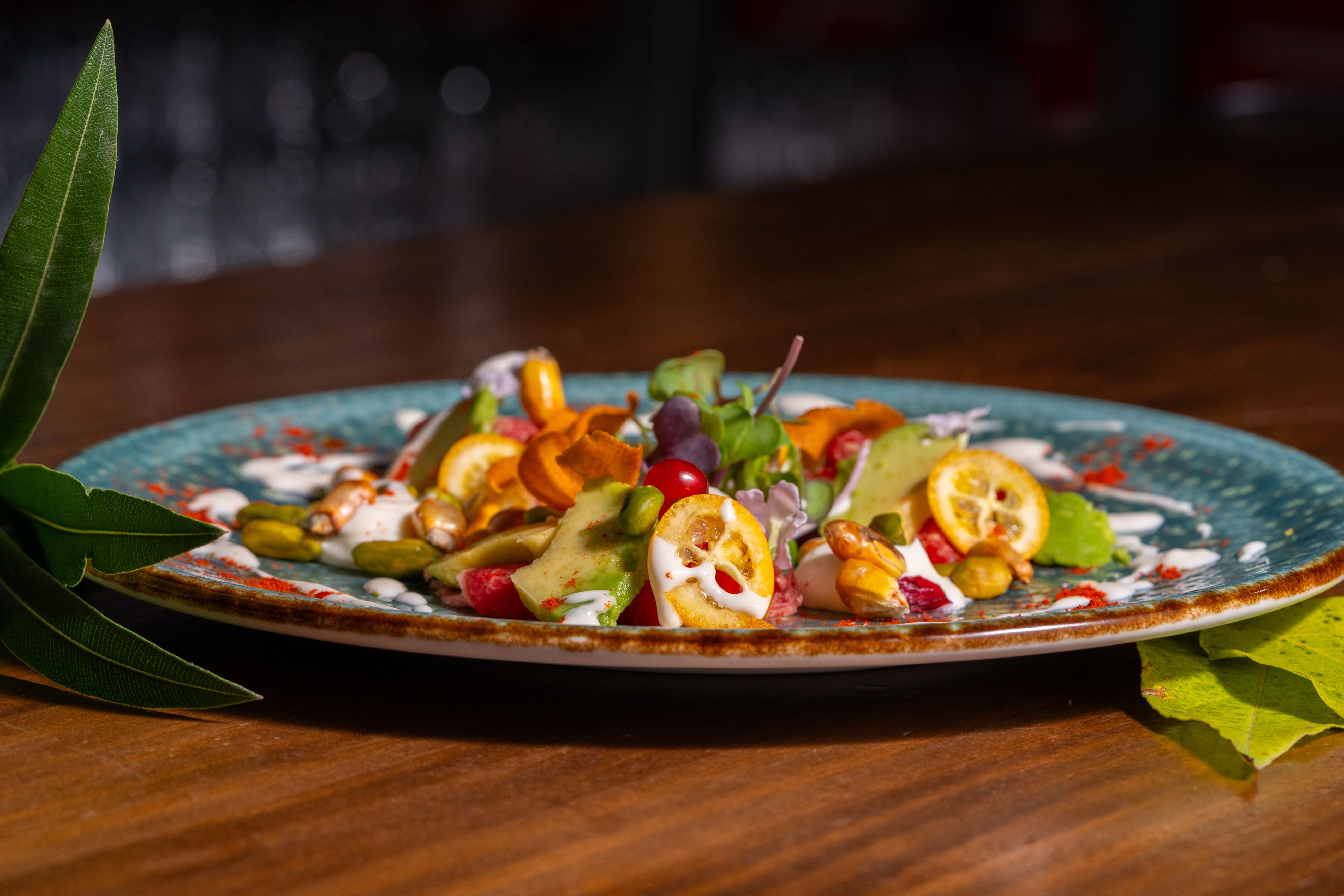 Gourmet Plated Salad with Fresh Ingredients · Free Stock Photo