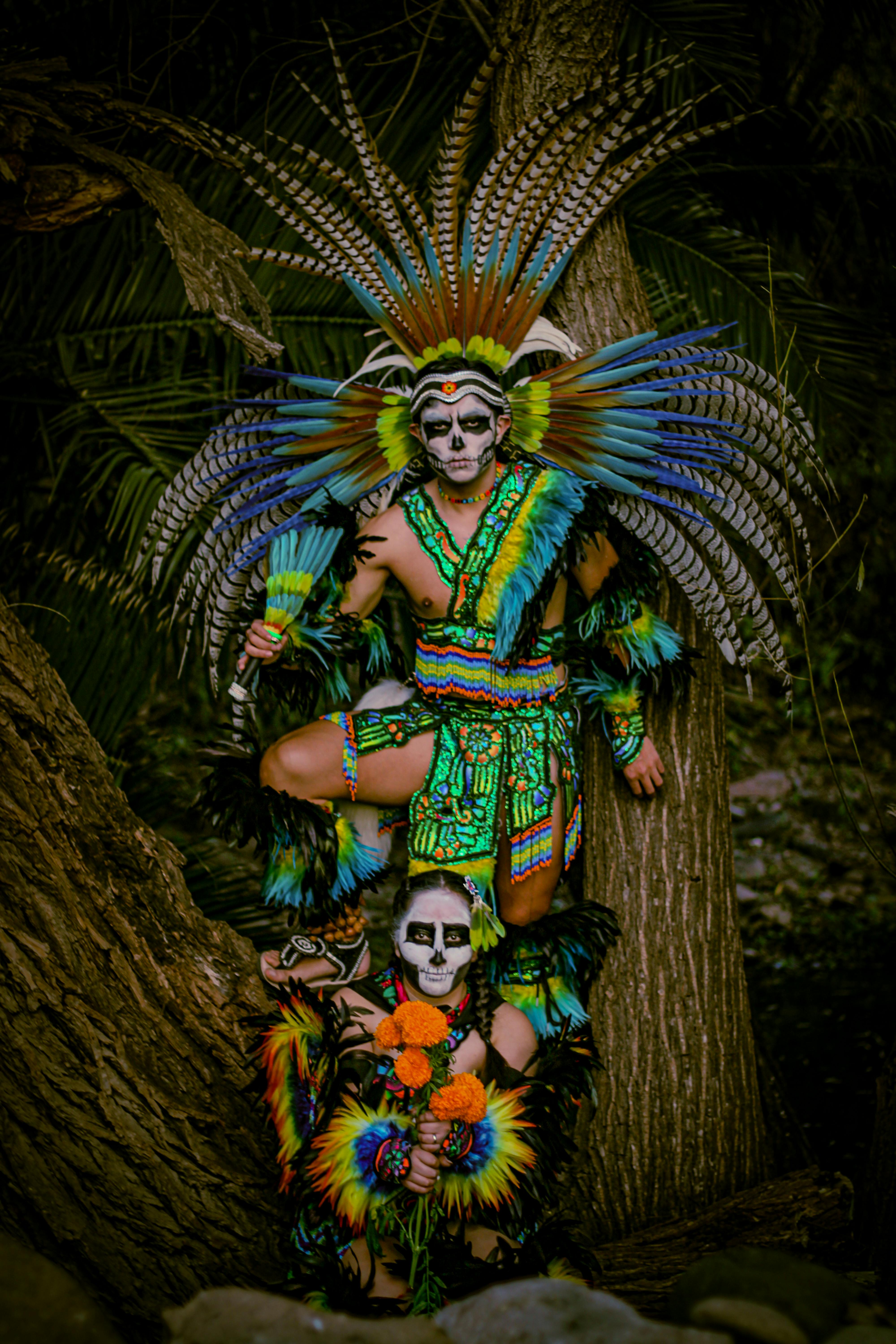 Man in Aztec Warrior Costume · Free Stock Photo