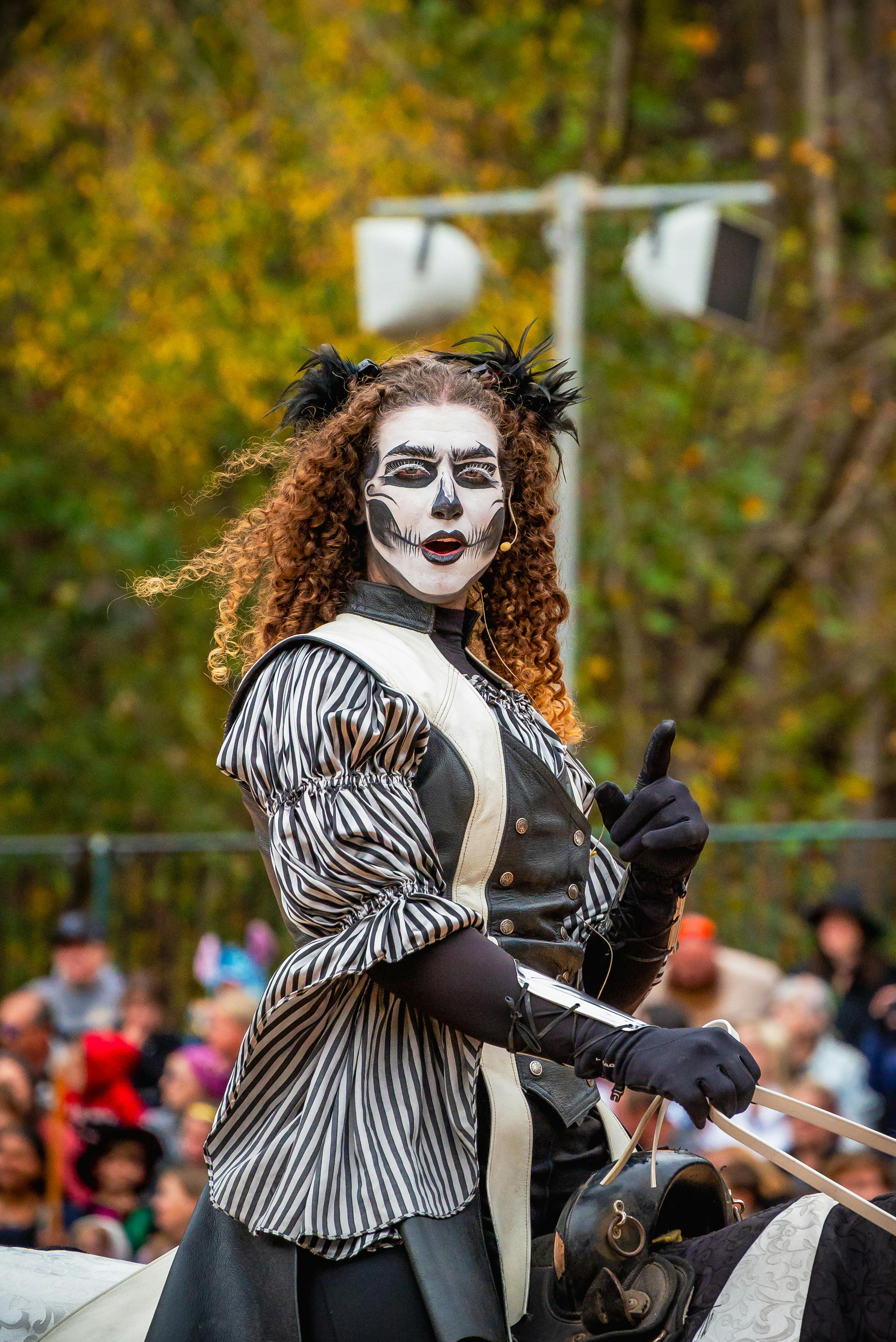 Costumed Performer in Halloween Parade Outdoors · Free Stock Photo