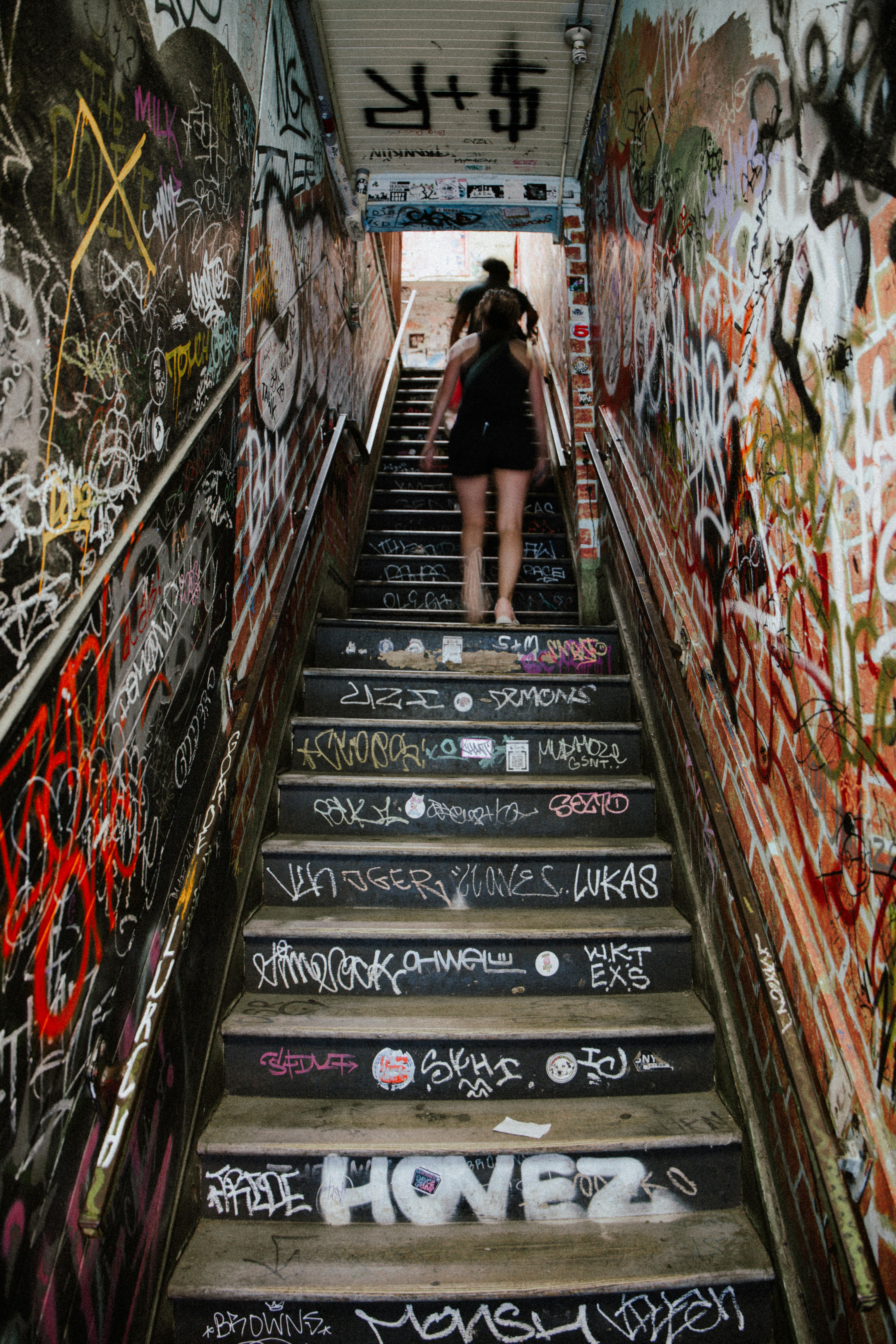 Urban Graffiti Staircase in Durham · Free Stock Photo