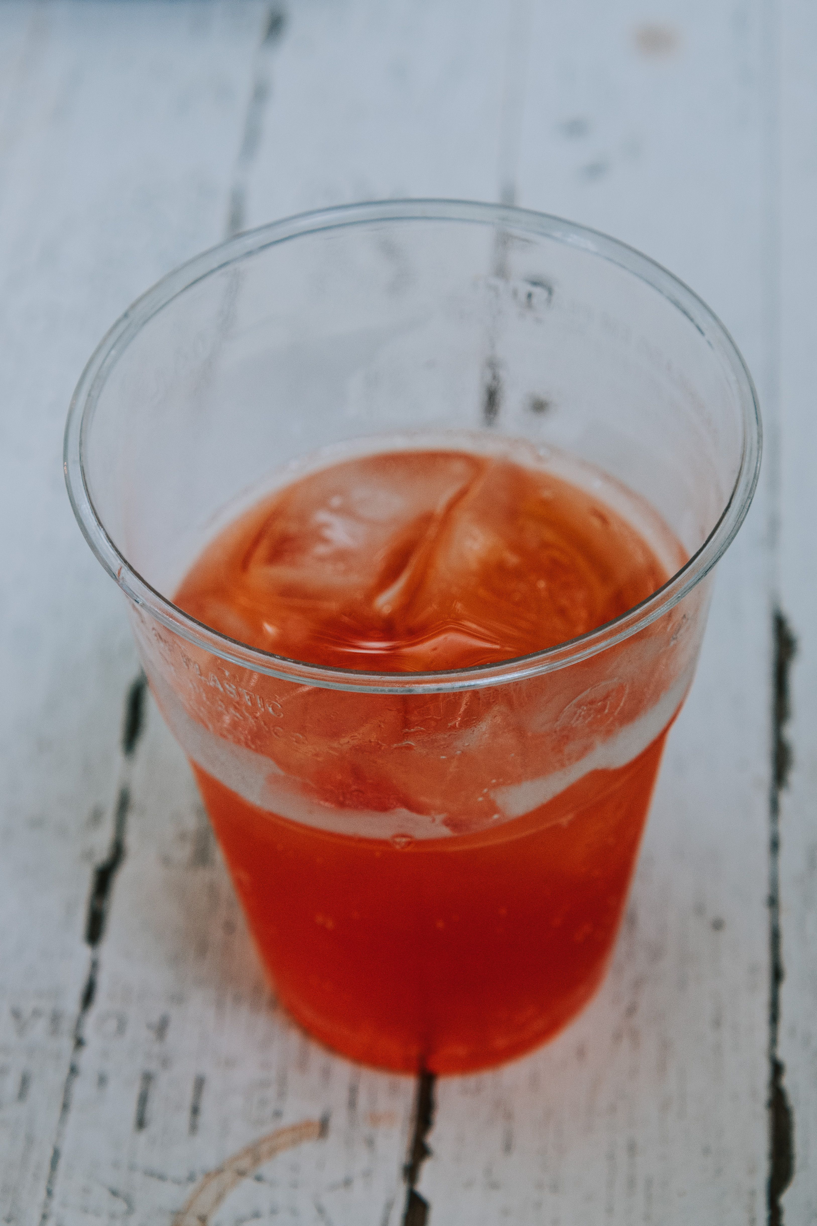Refreshing Iced Beverage in Plastic Cup · Free Stock Photo