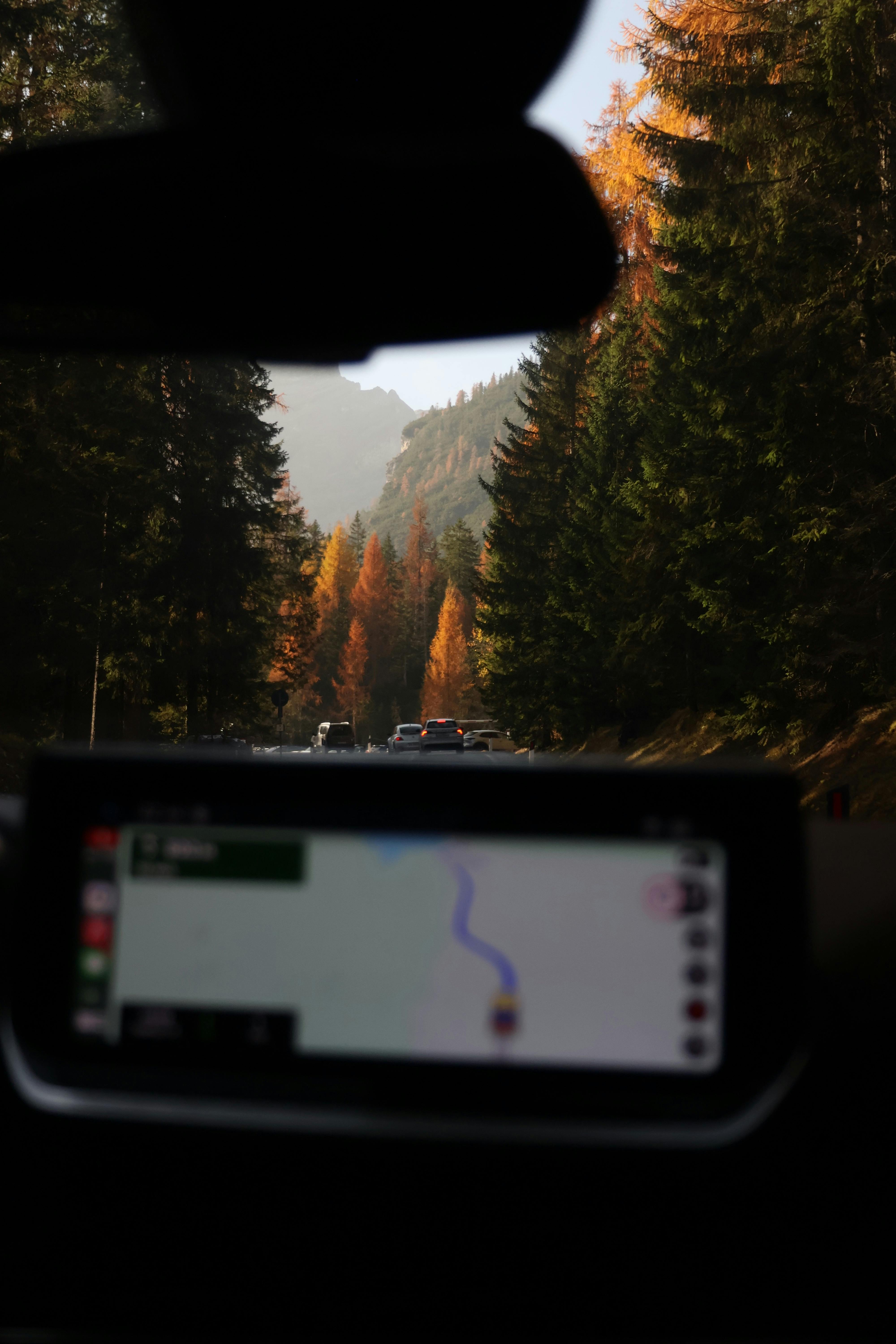 Scenic Drive Through Autumn Dolomites · Free Stock Photo