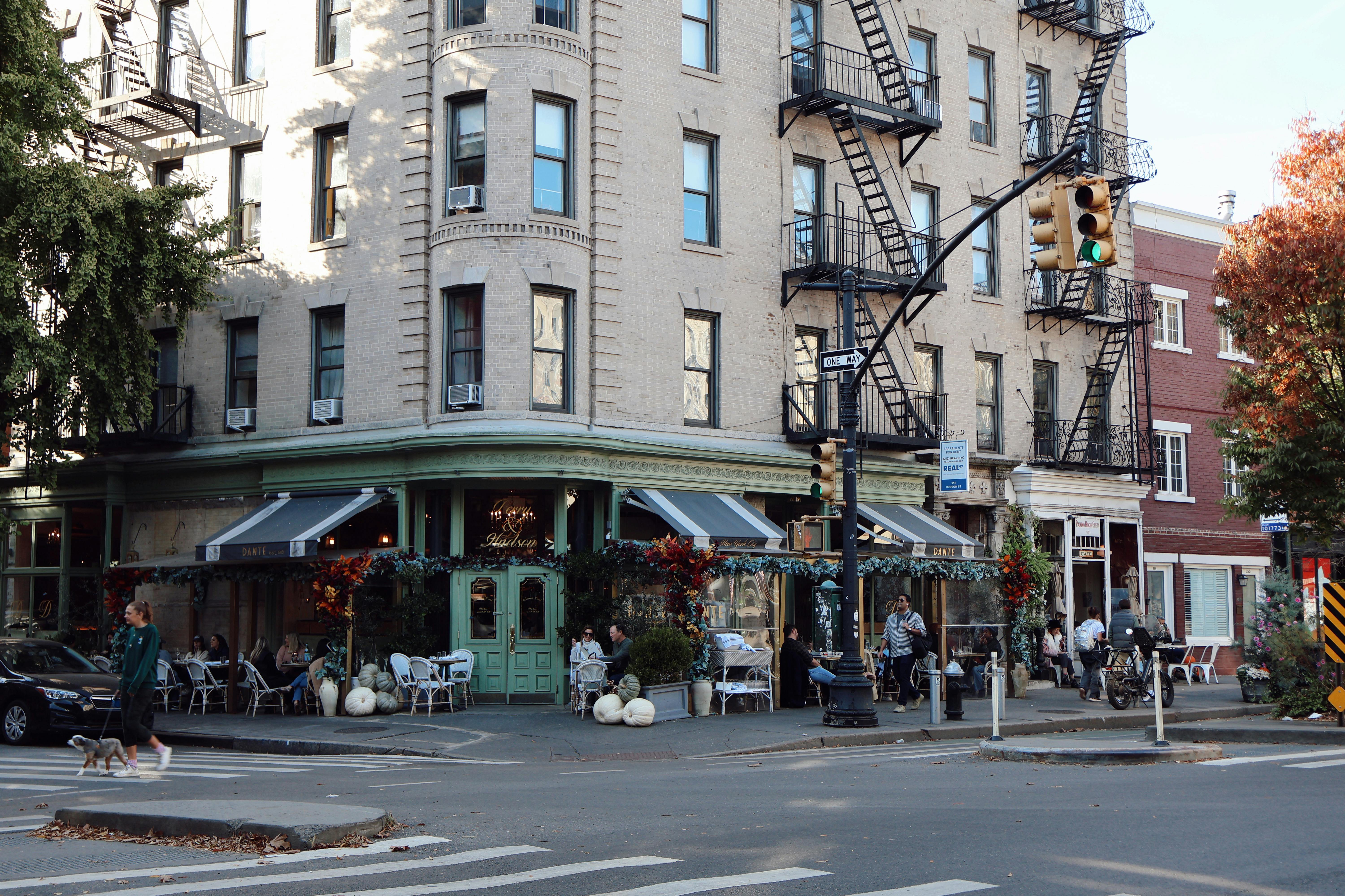 Charming New York City Cafe on Street Corner · Free Stock Photo