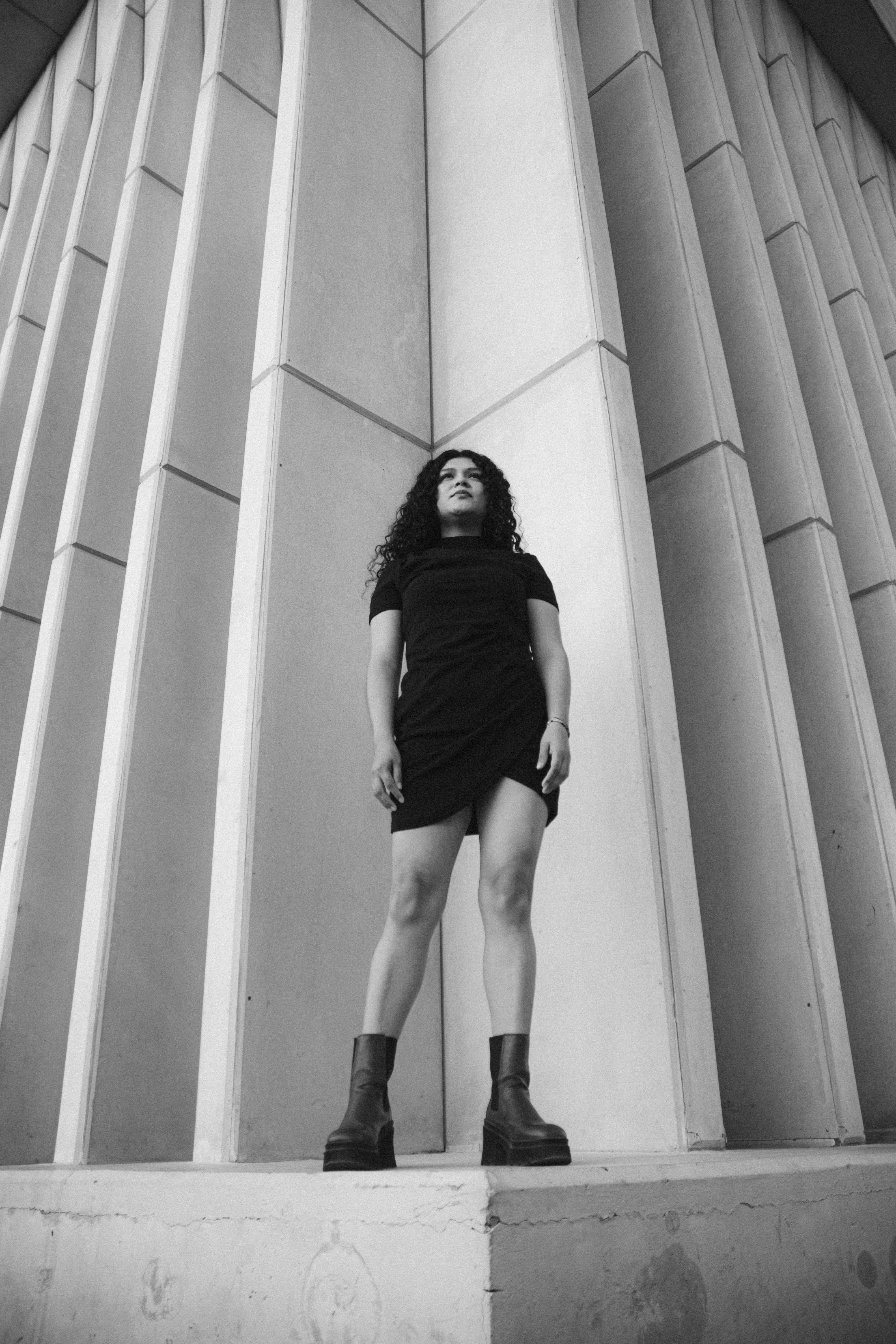 Black and White Modern Architectural Portrait · Free Stock Photo