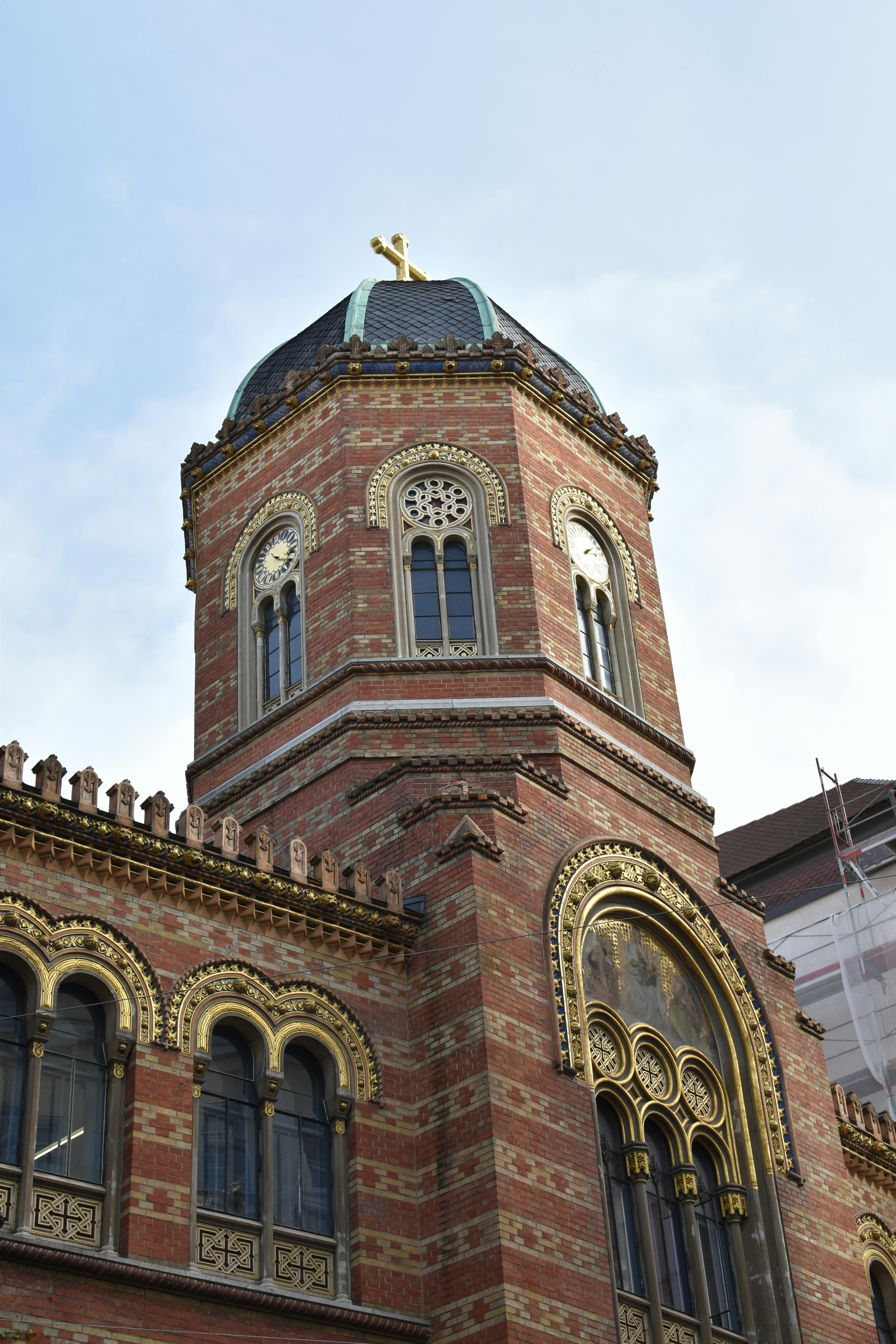 Historic Brick Tower in Vienna's Inner City · Free Stock Photo