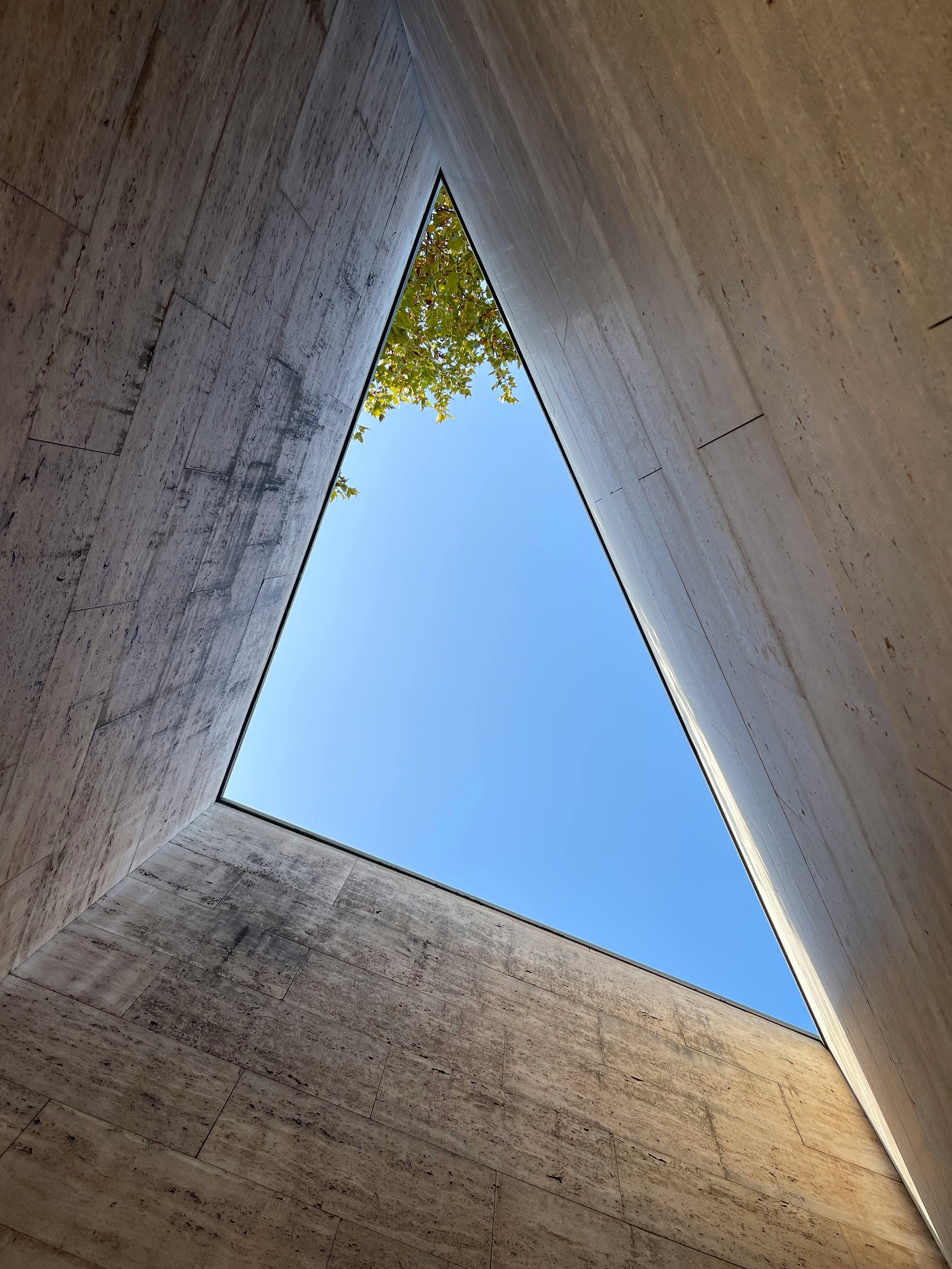 Triangle Sky View Through Minimalist Architecture · Free Stock Photo