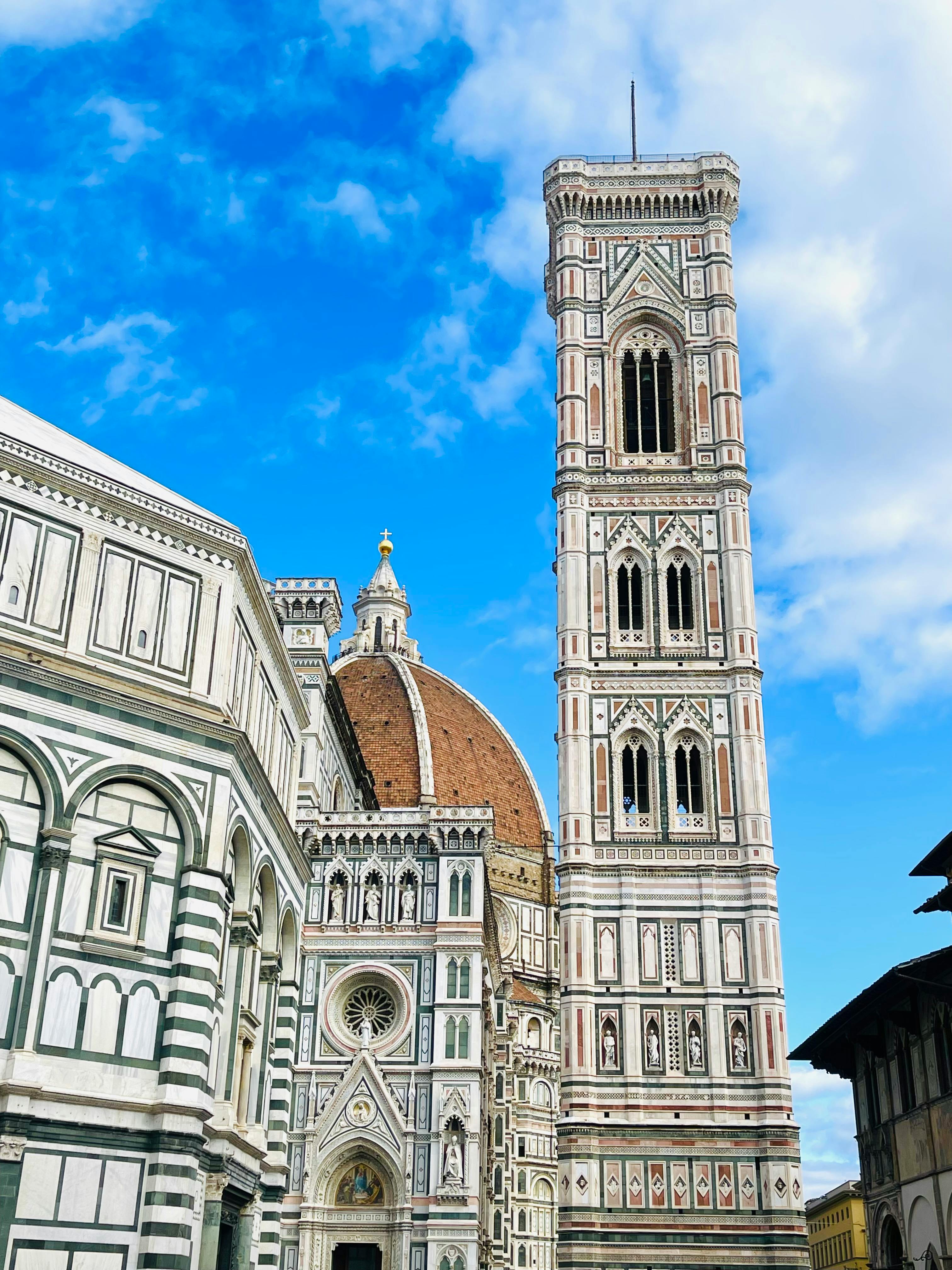 Florence Cathedral with Giotto's Bell Tower under Blue Sky · Free Stock ...