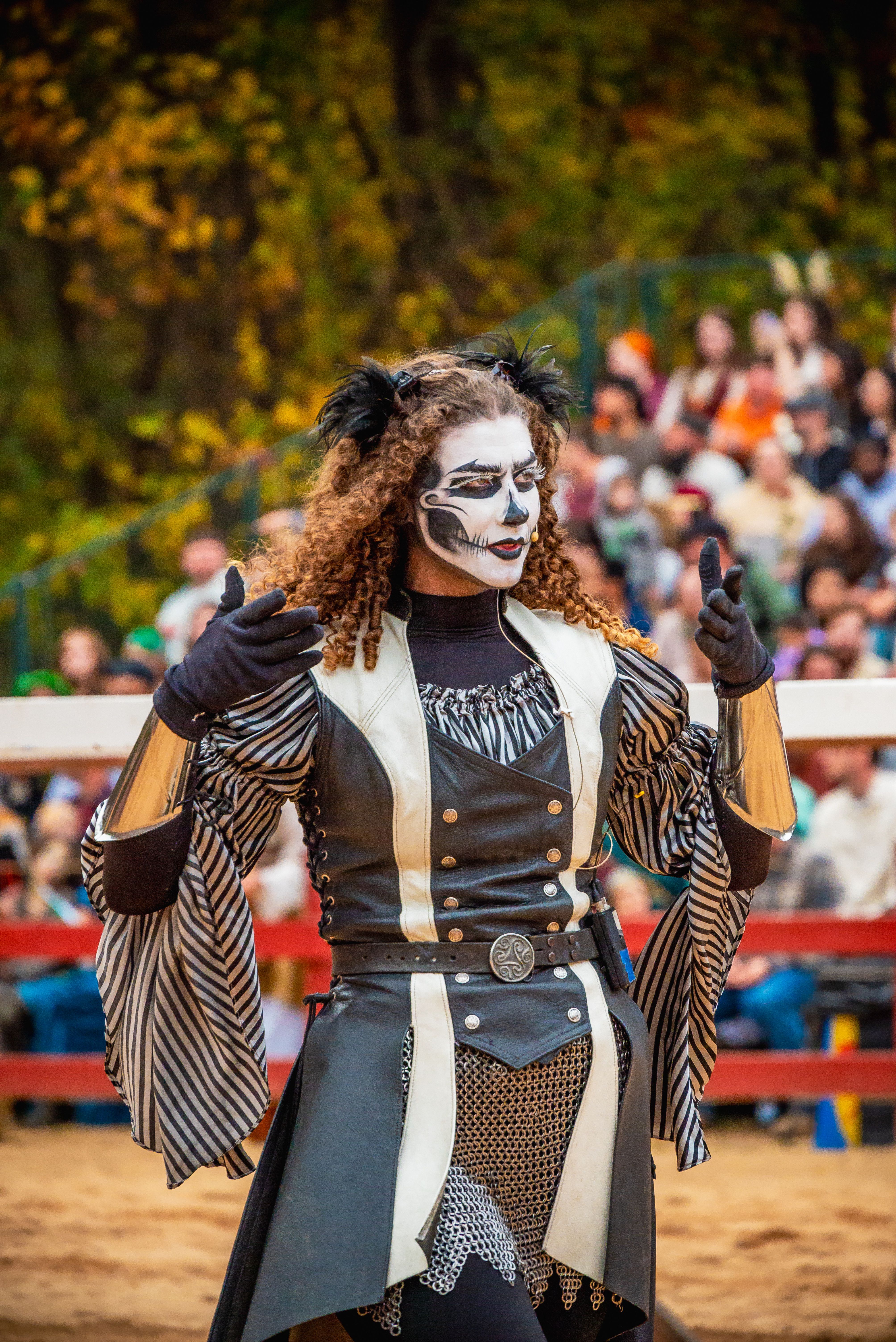 Renaissance Festival Performer in Theatrical Costume · Free Stock Photo
