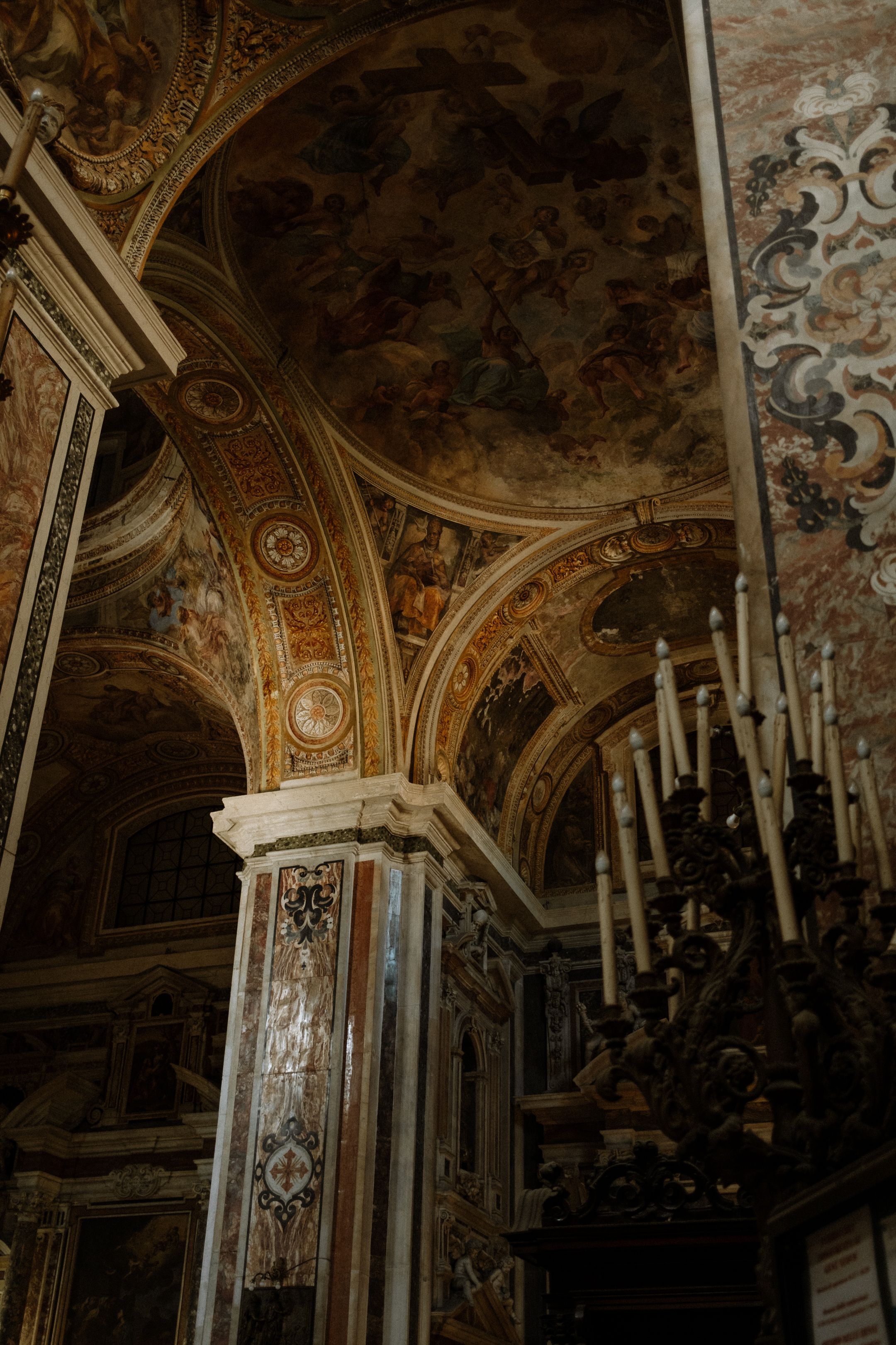 Ornate Interior of a Baroque Italian Church · Free Stock Photo