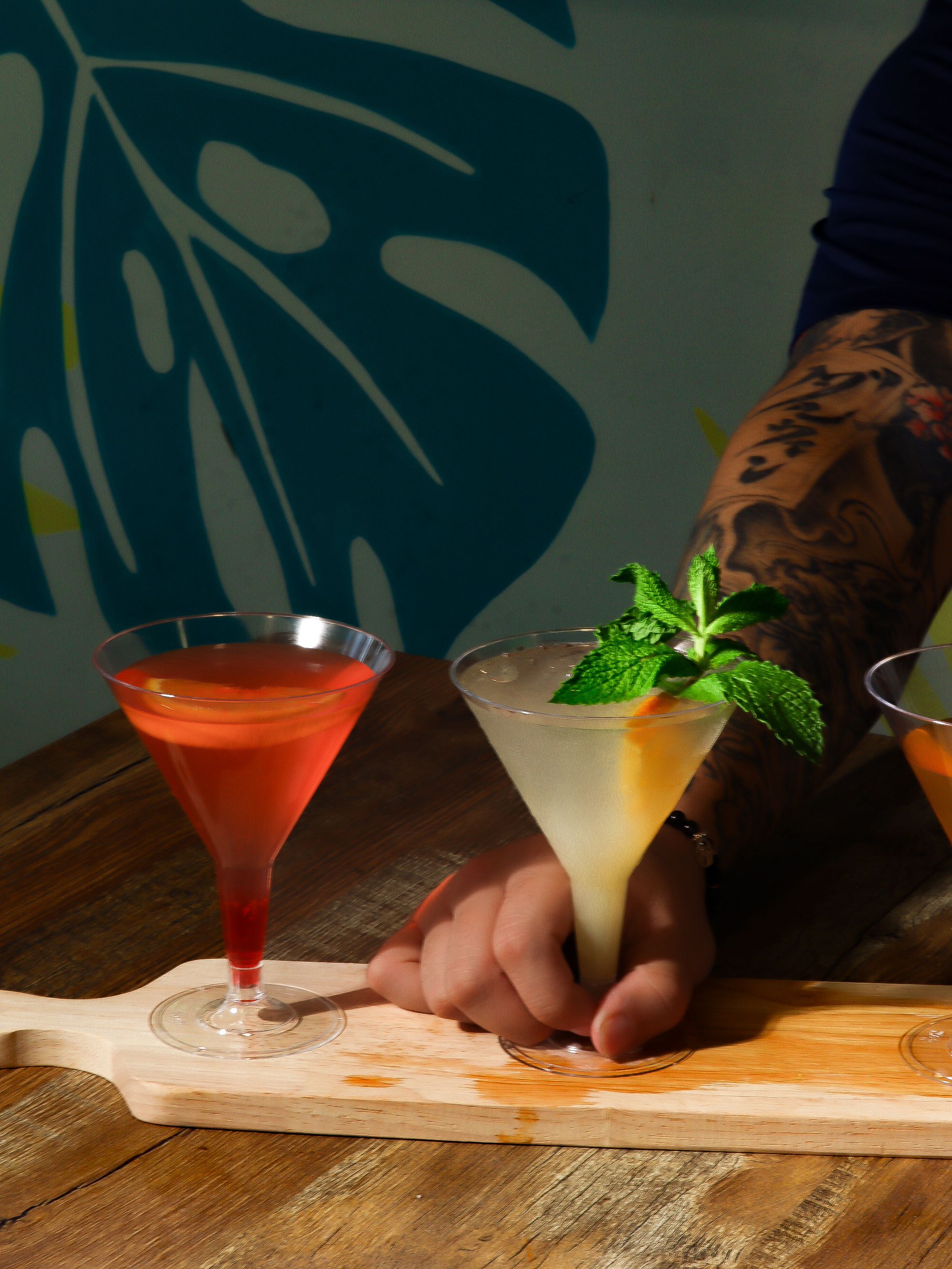 Colorful Artisan Cocktails with Fresh Mint · Free Stock Photo