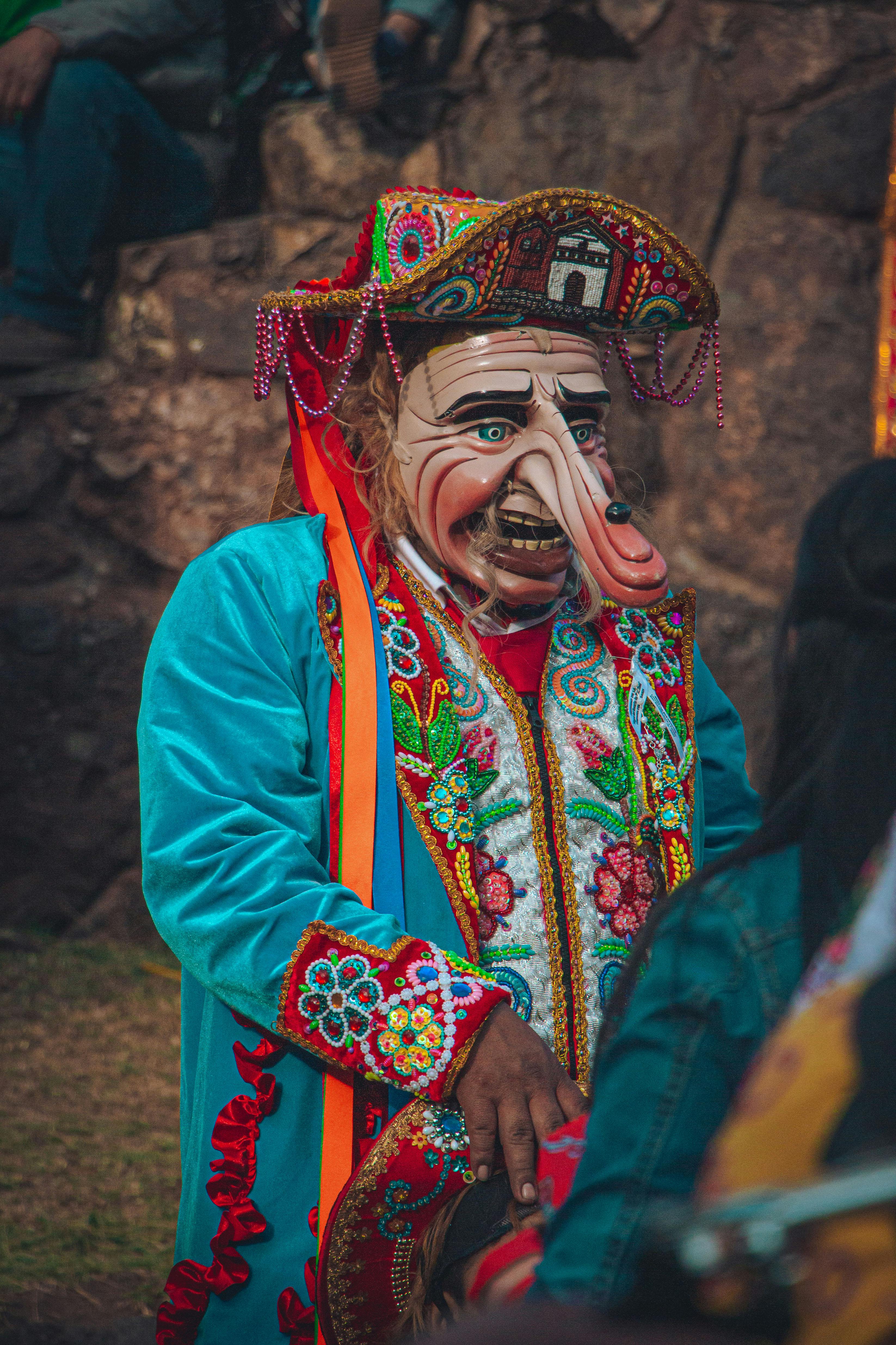 Colorful Traditional Costume in Peruvian Festival · Free Stock Photo