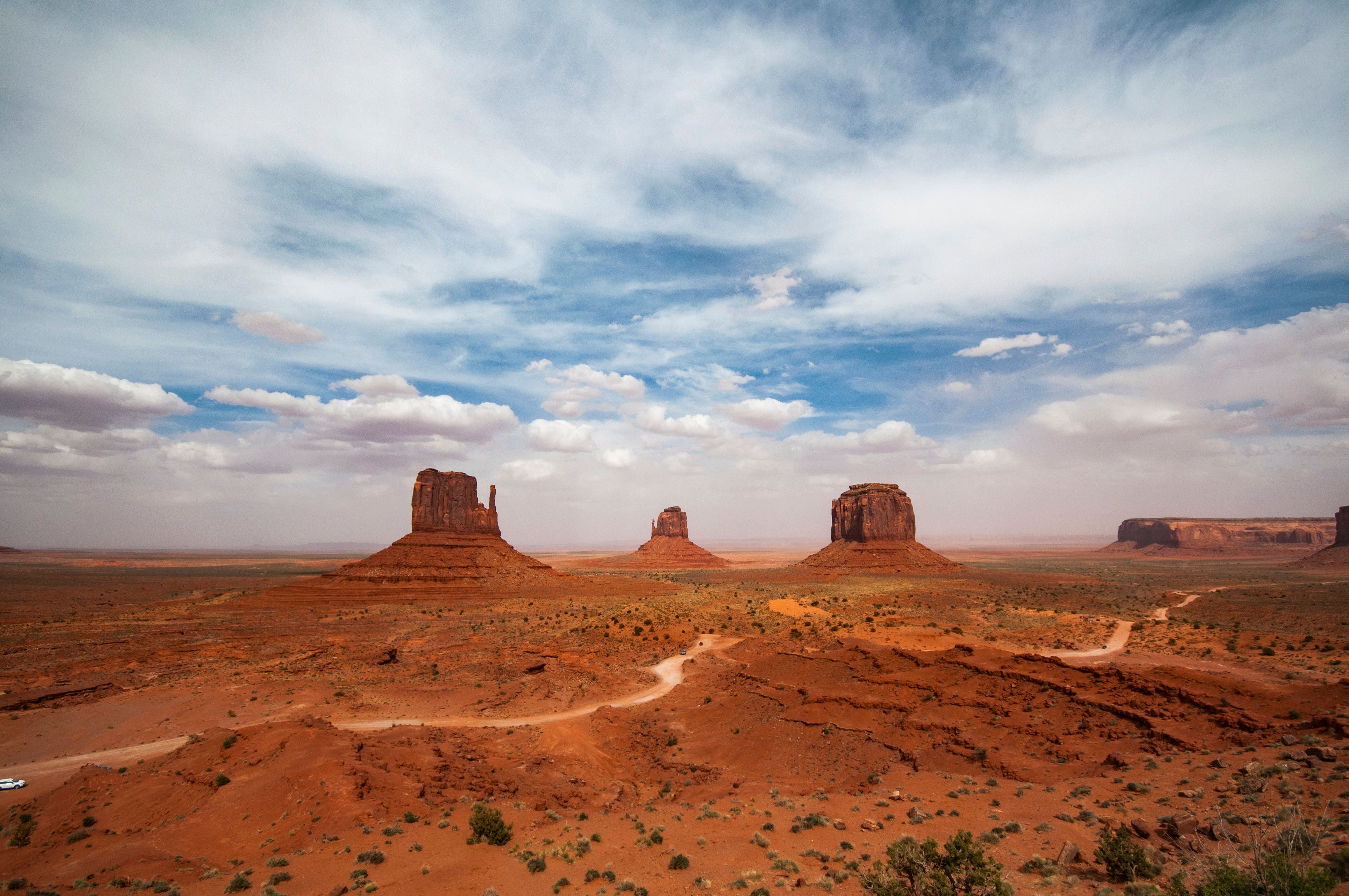 Brown Landscape Under Grey Sky · Free Stock Photo