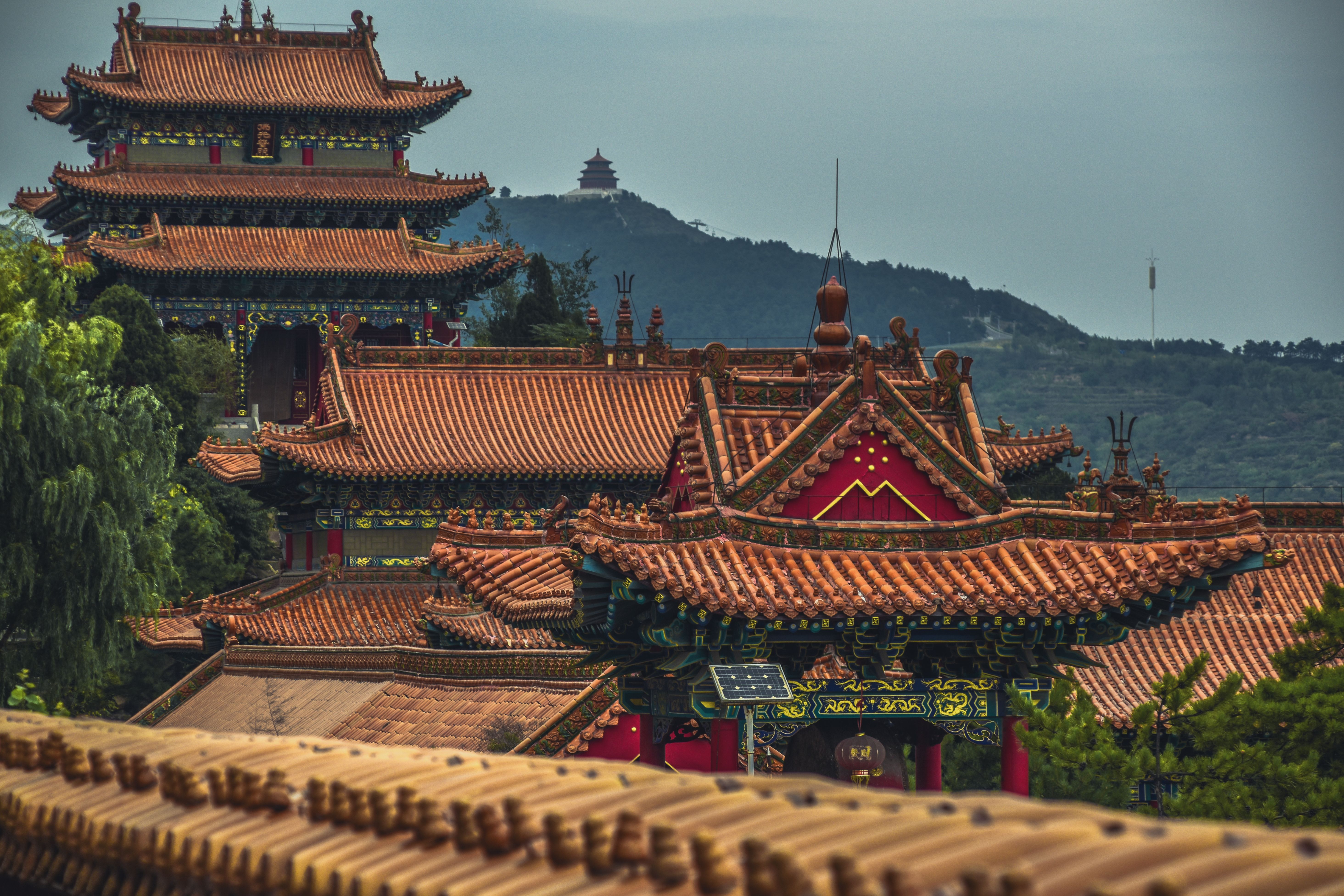 Brown and Red Temple · Free Stock Photo