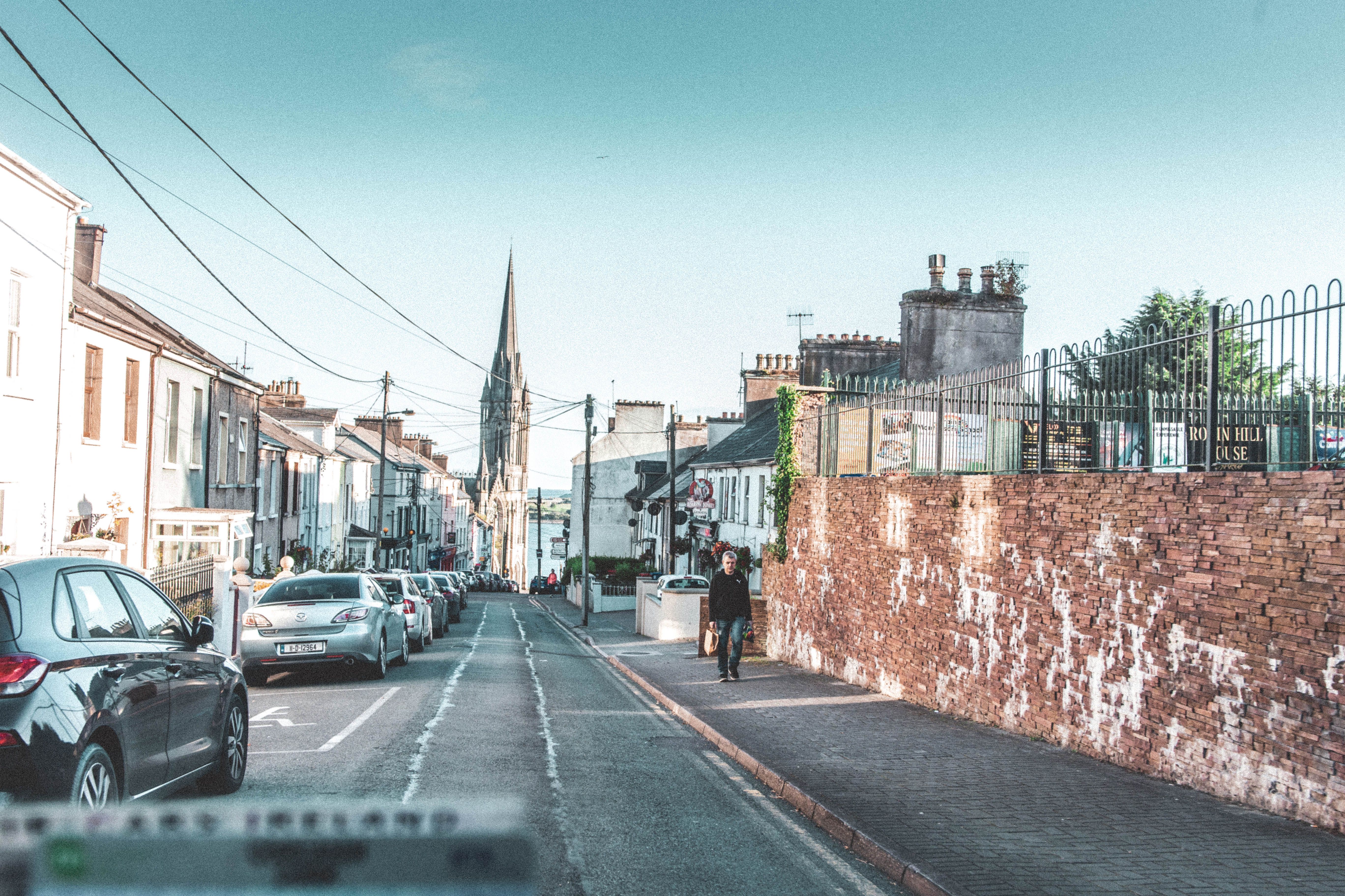 Charming Street View of Irish Town with Urban Architecture · Free Stock ...