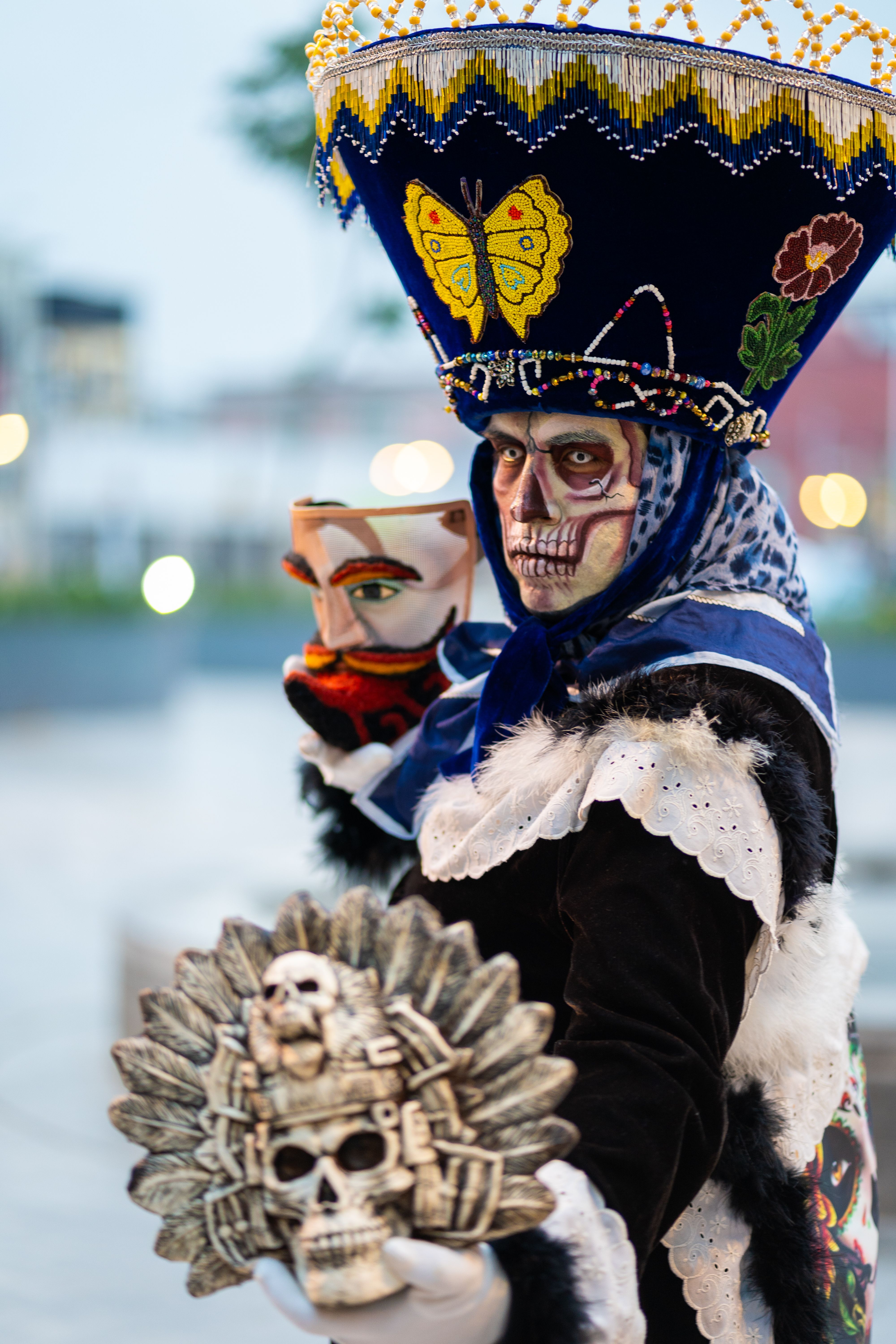Traditional Catrina Costume in Mexico City · Free Stock Photo