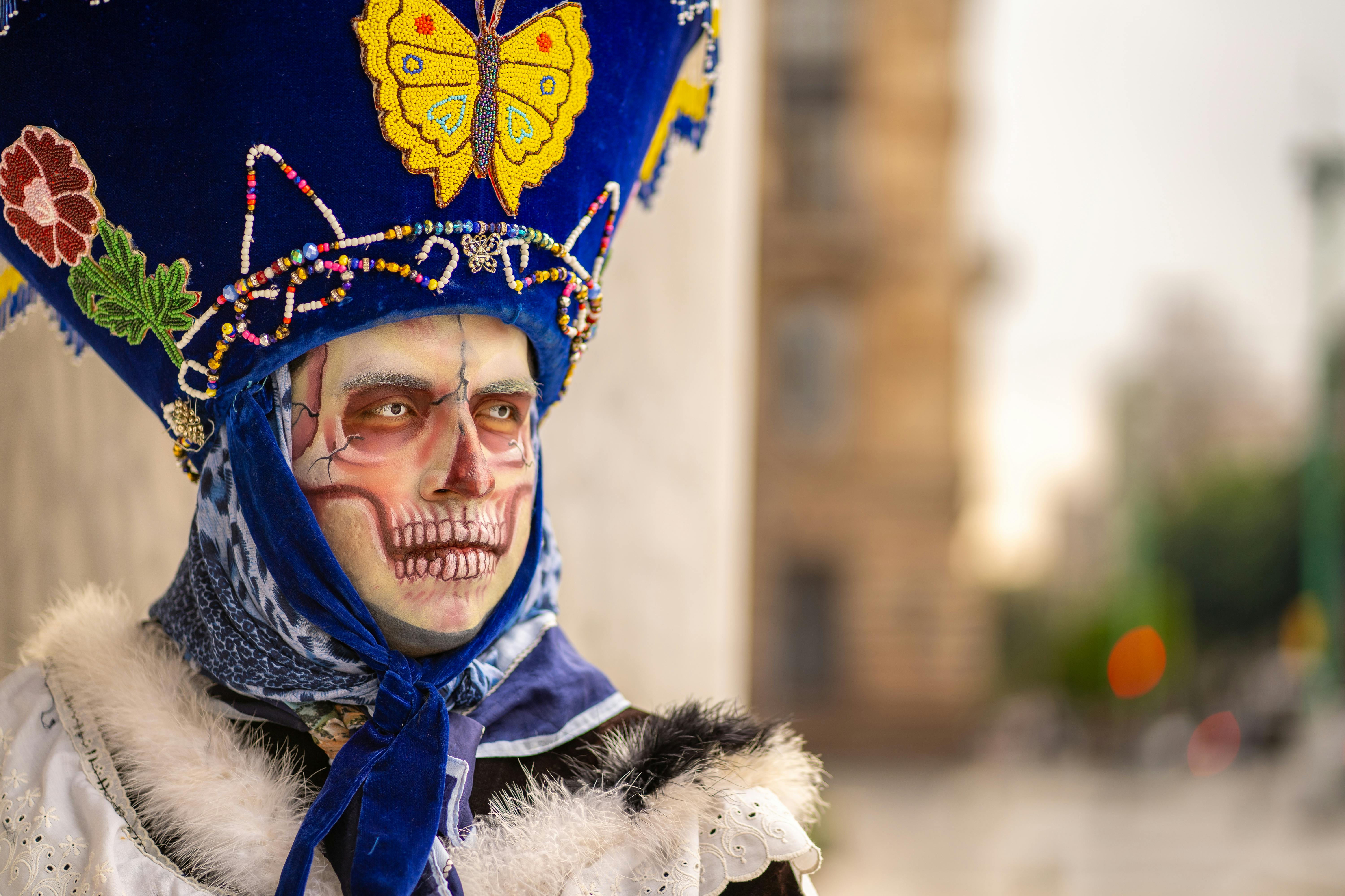Colorful Catrina Costume in Mexico City · Free Stock Photo